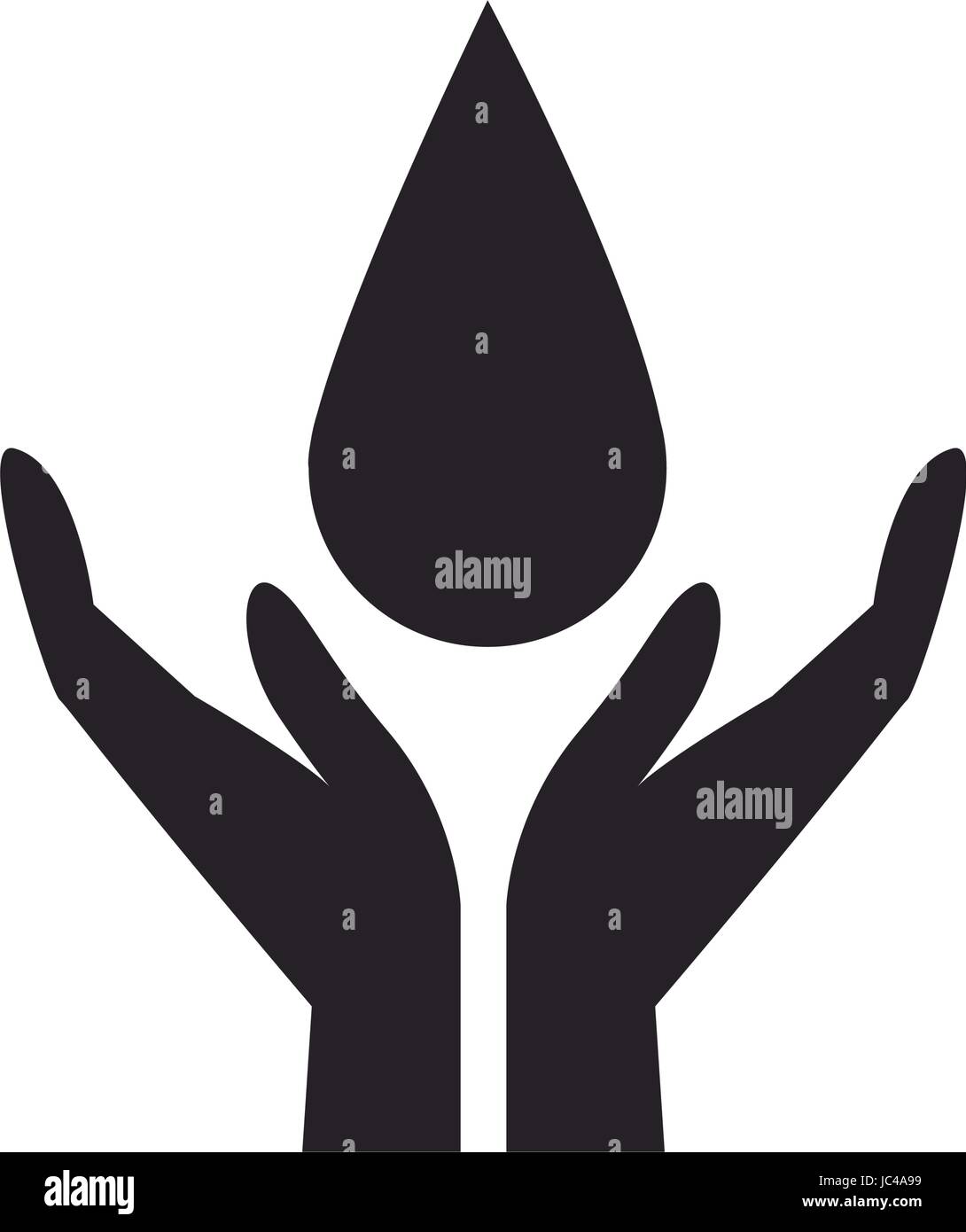 Cupped hands Stock Vector Images - Alamy