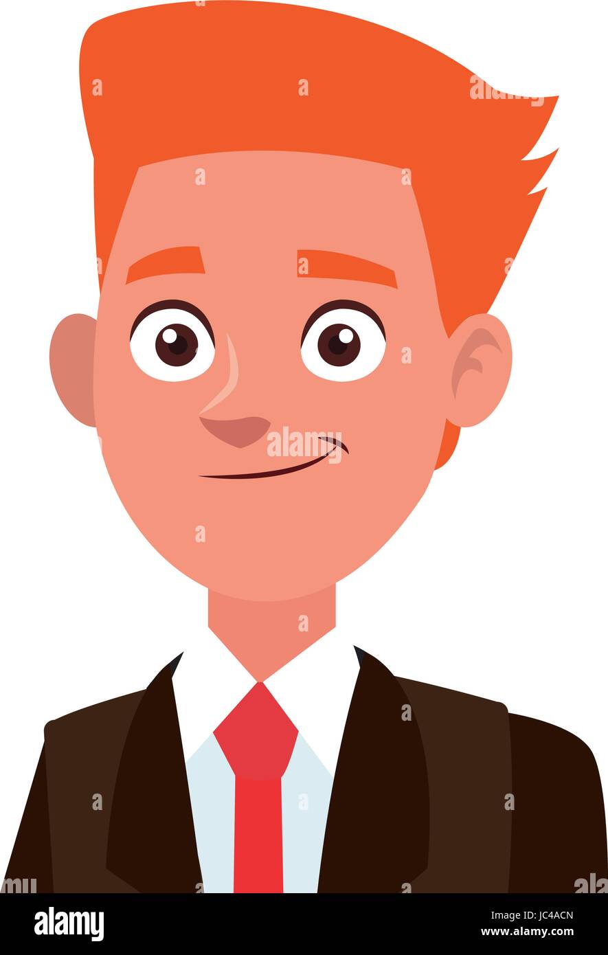 young and successful business man cartoon employee work Stock Vector ...