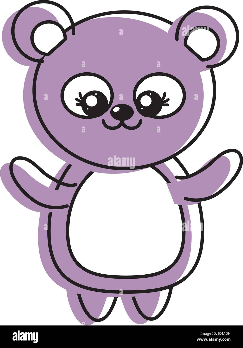 beautiful cute animals with expression face Stock Vector Image & Art ...
