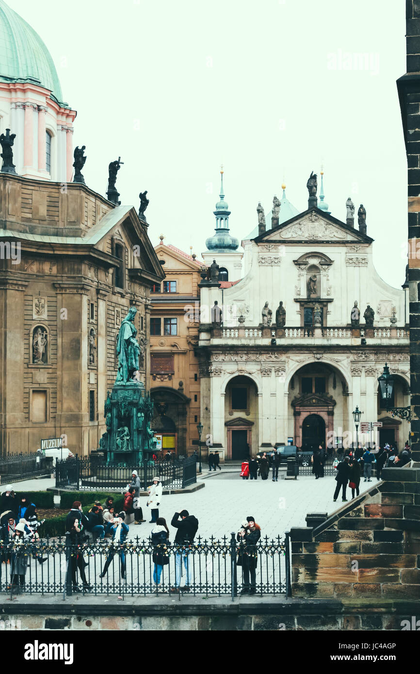 St. Francis Of Assissi Church, Charles IV statue, Charles Bridge Museum ...