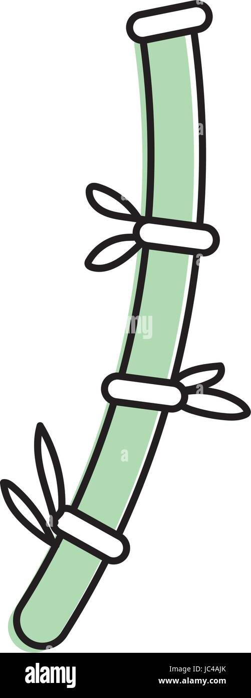 Icon bamboo stick cartoon Stock Vector Images - Alamy