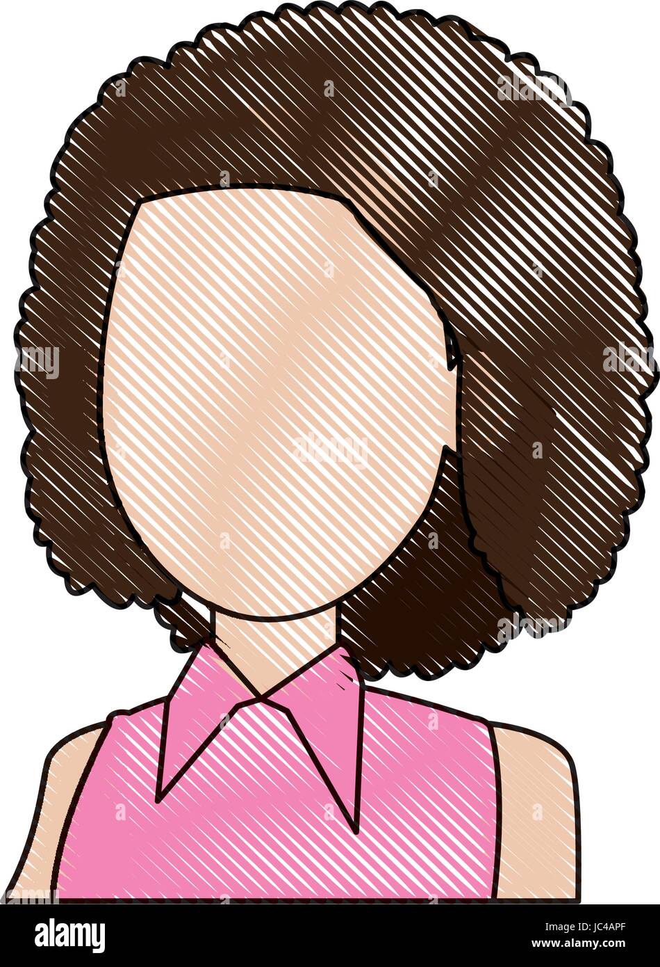 woman cartoon young portrait character female Stock Vector Image & Art ...