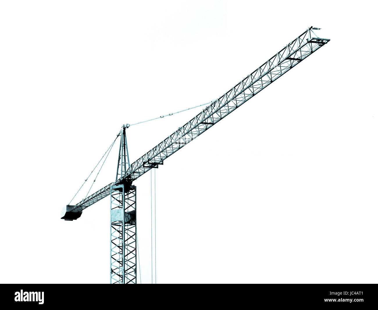 Vintage blue crane Cut Out Stock Images & Pictures - Alamy