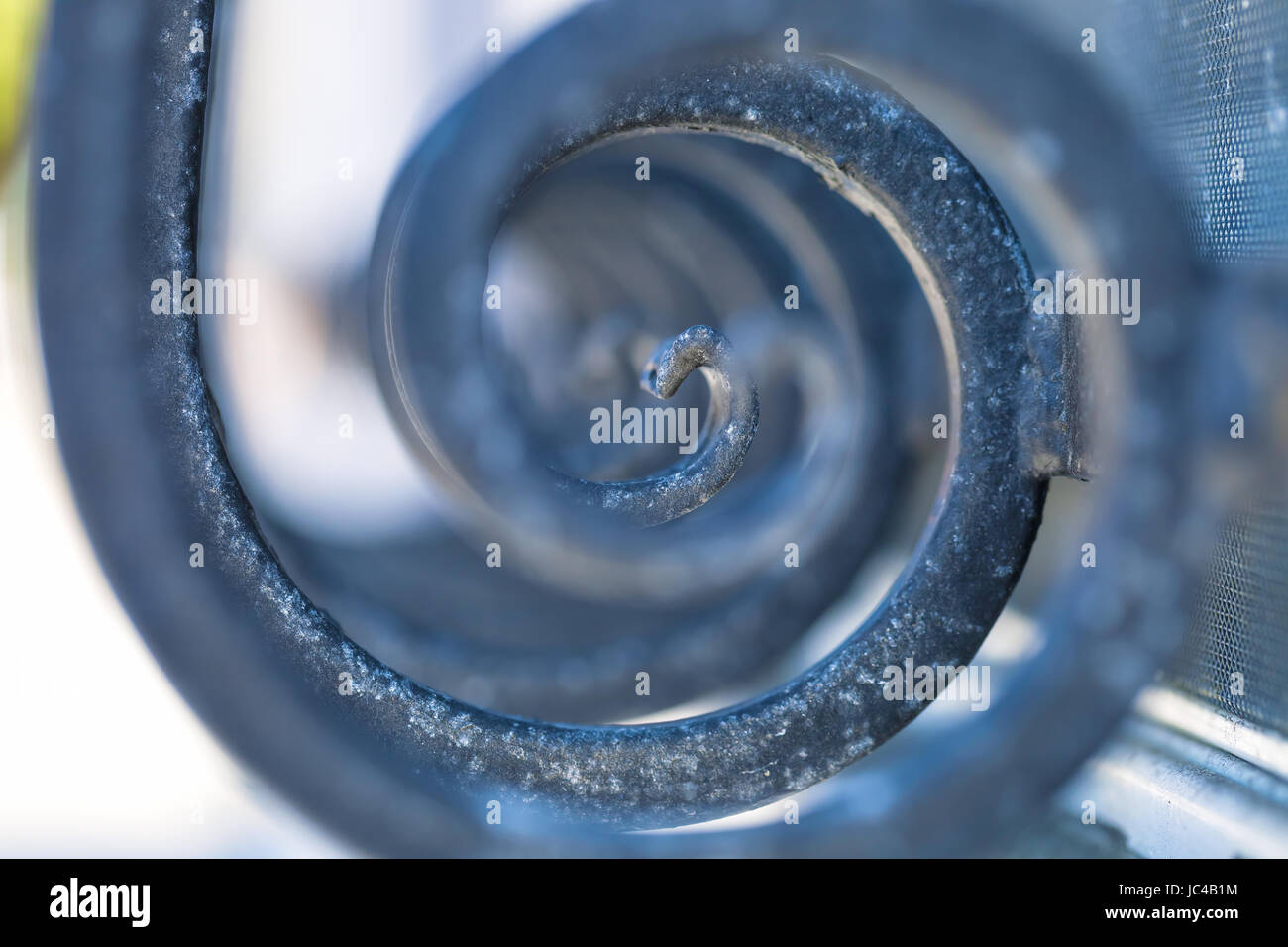 A close up of the exterior of the window metal frames Stock Photo - Alamy