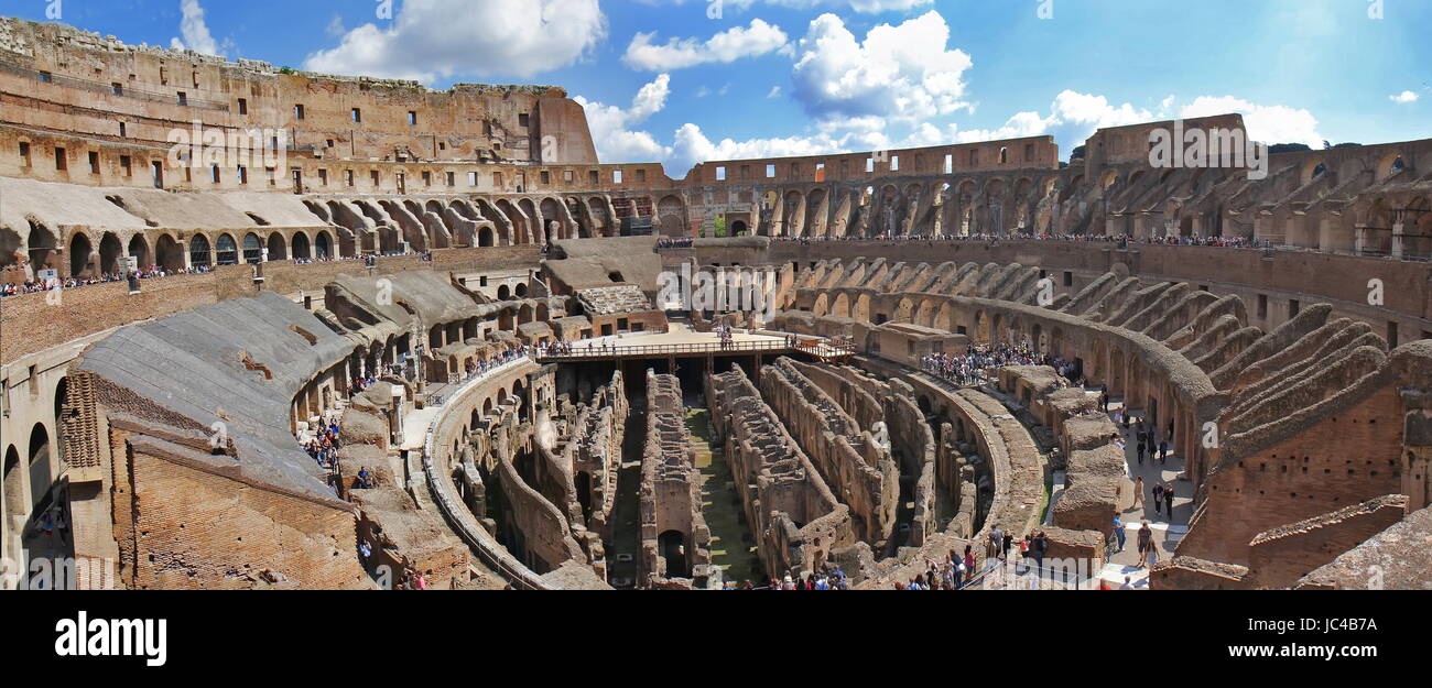 Inside of Colosseum in Rome, Italy Stock Photo - Alamy