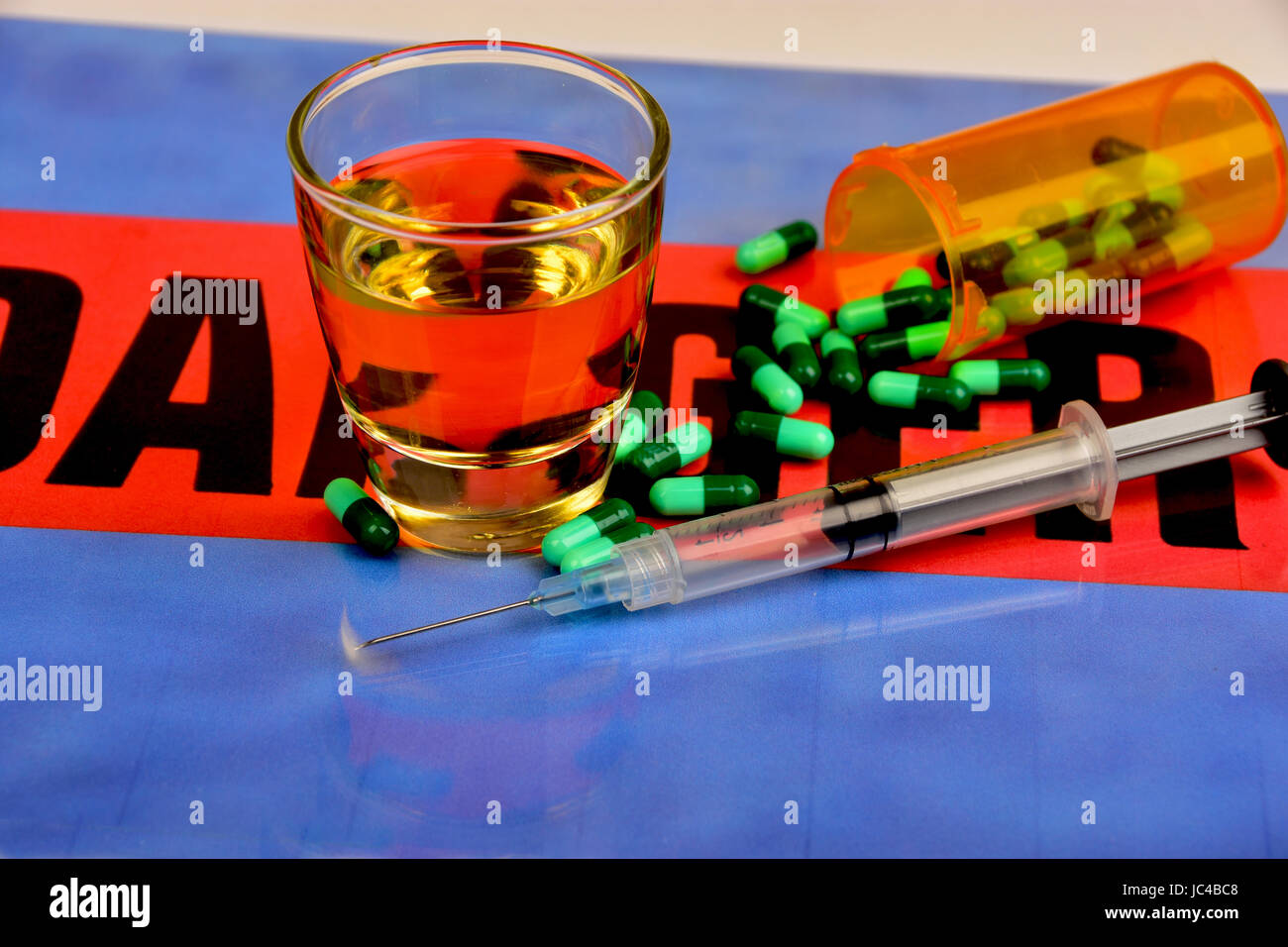Signs of drug addiction and need for help Stock Photo - Alamy