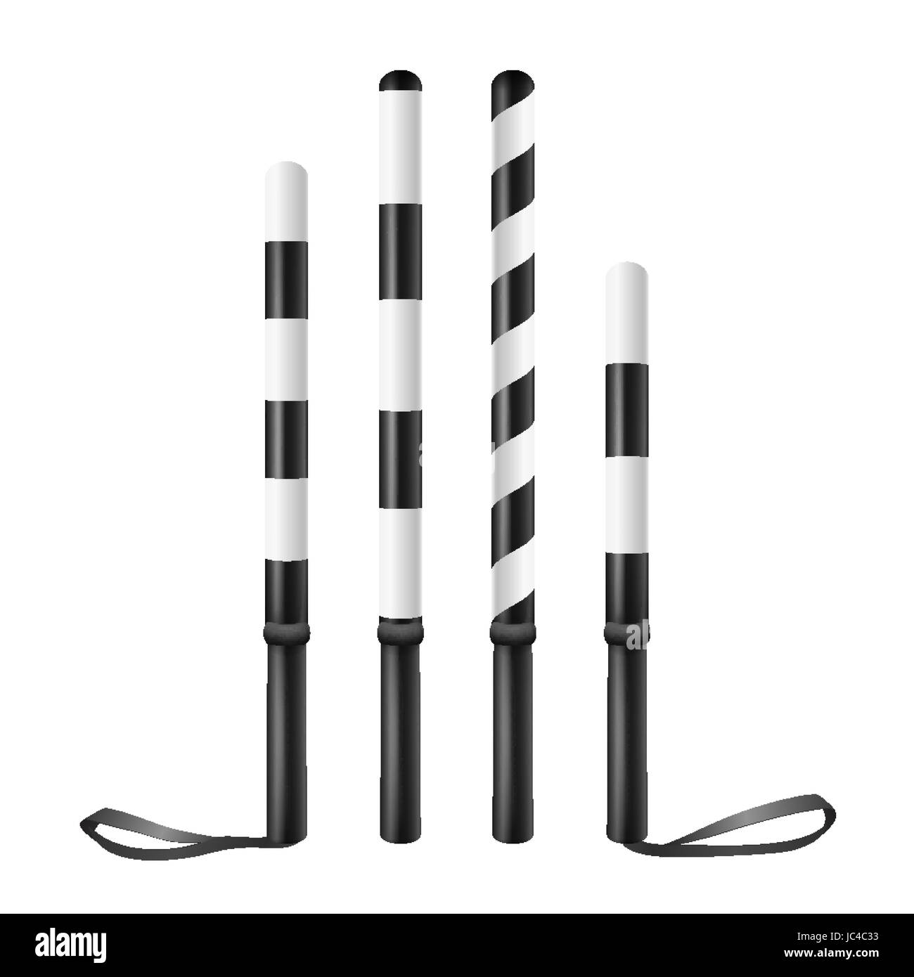 Traffic Stick Vector. Policeman Or Officer Traffic Control Regulation ...