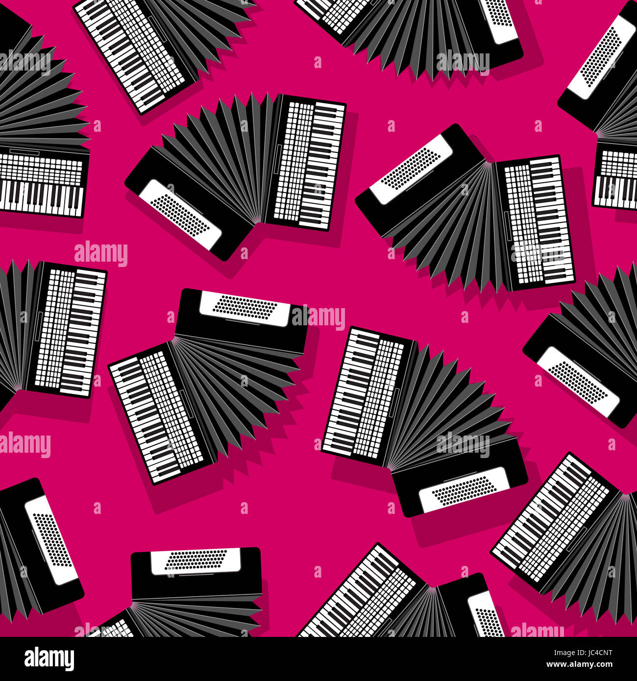 Accordion instrument seamless pattern for your design Stock Photo - Alamy