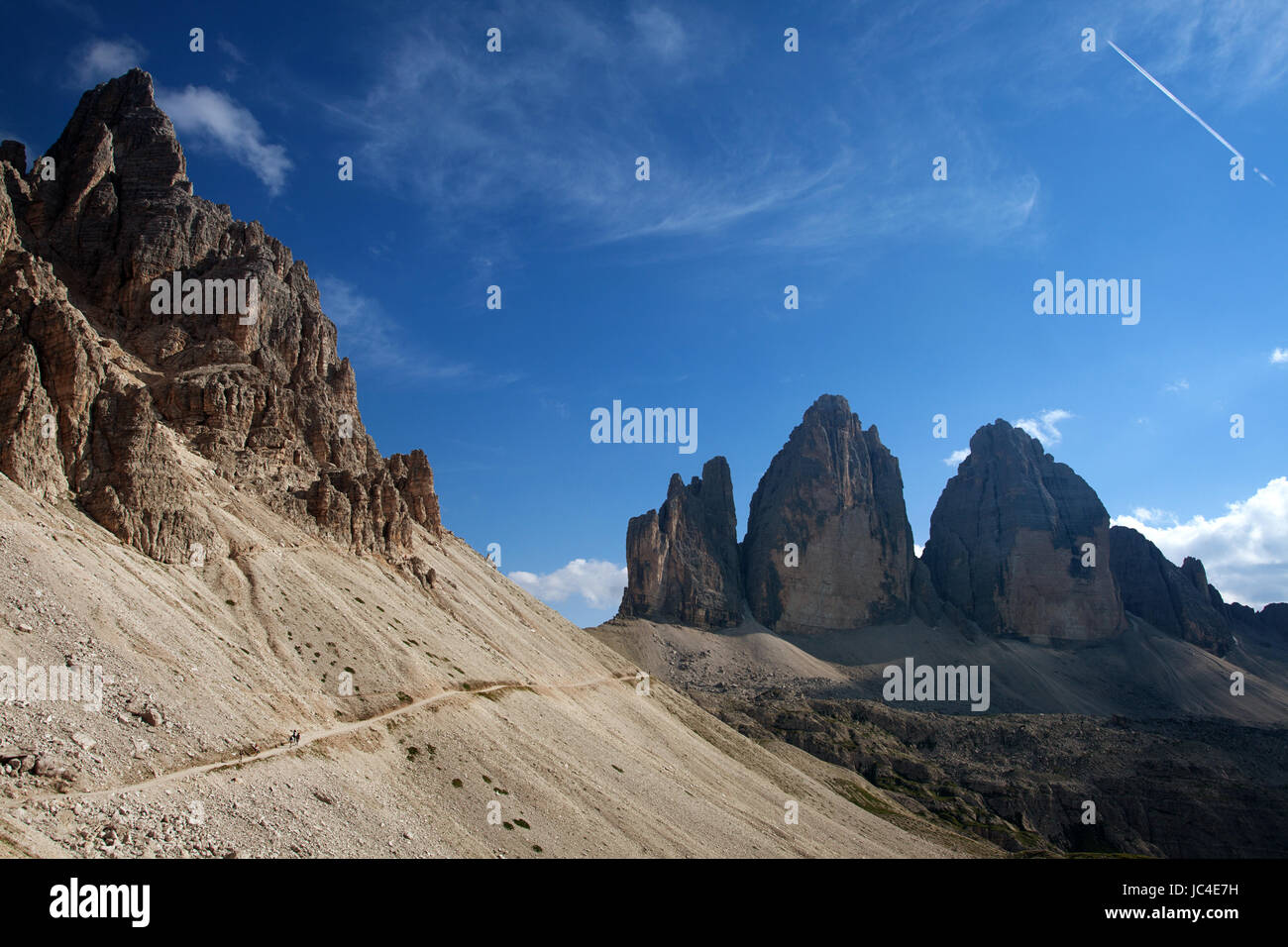 Three peaks view dolomites hi-res stock photography and images - Alamy