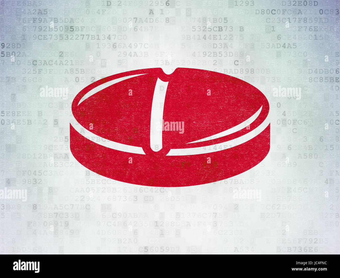 Medicine concept: Pill on Digital Data Paper background Stock Photo - Alamy