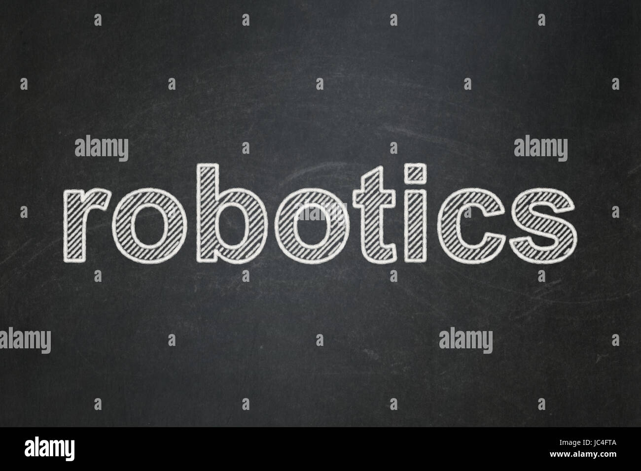 Science concept: Robotics on chalkboard background Stock Photo - Alamy