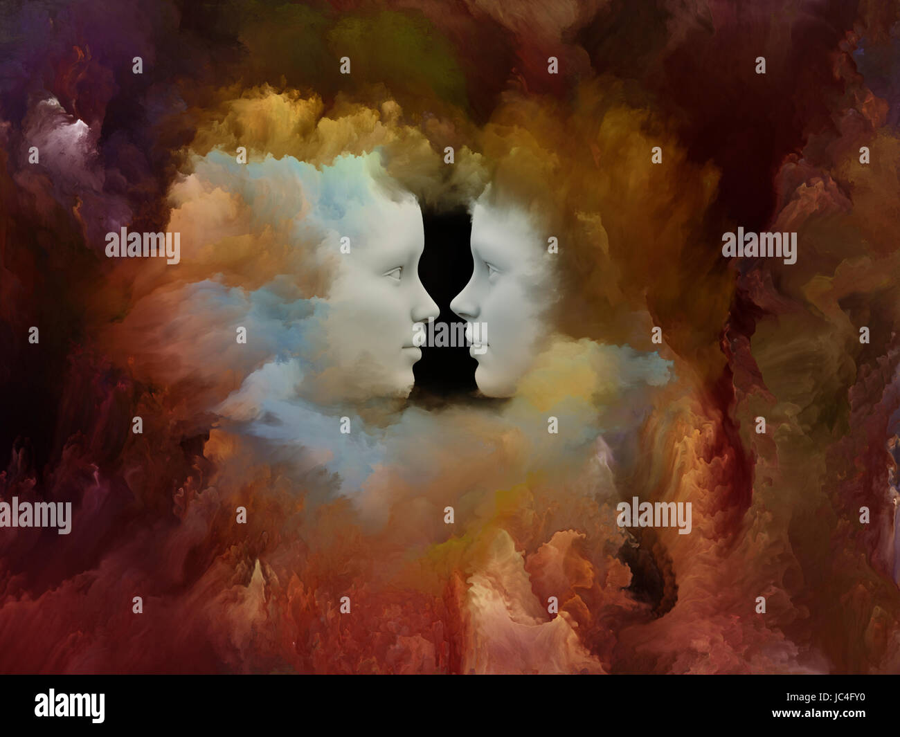 Human Dreams series. Artistic background made of Fused human forms ...