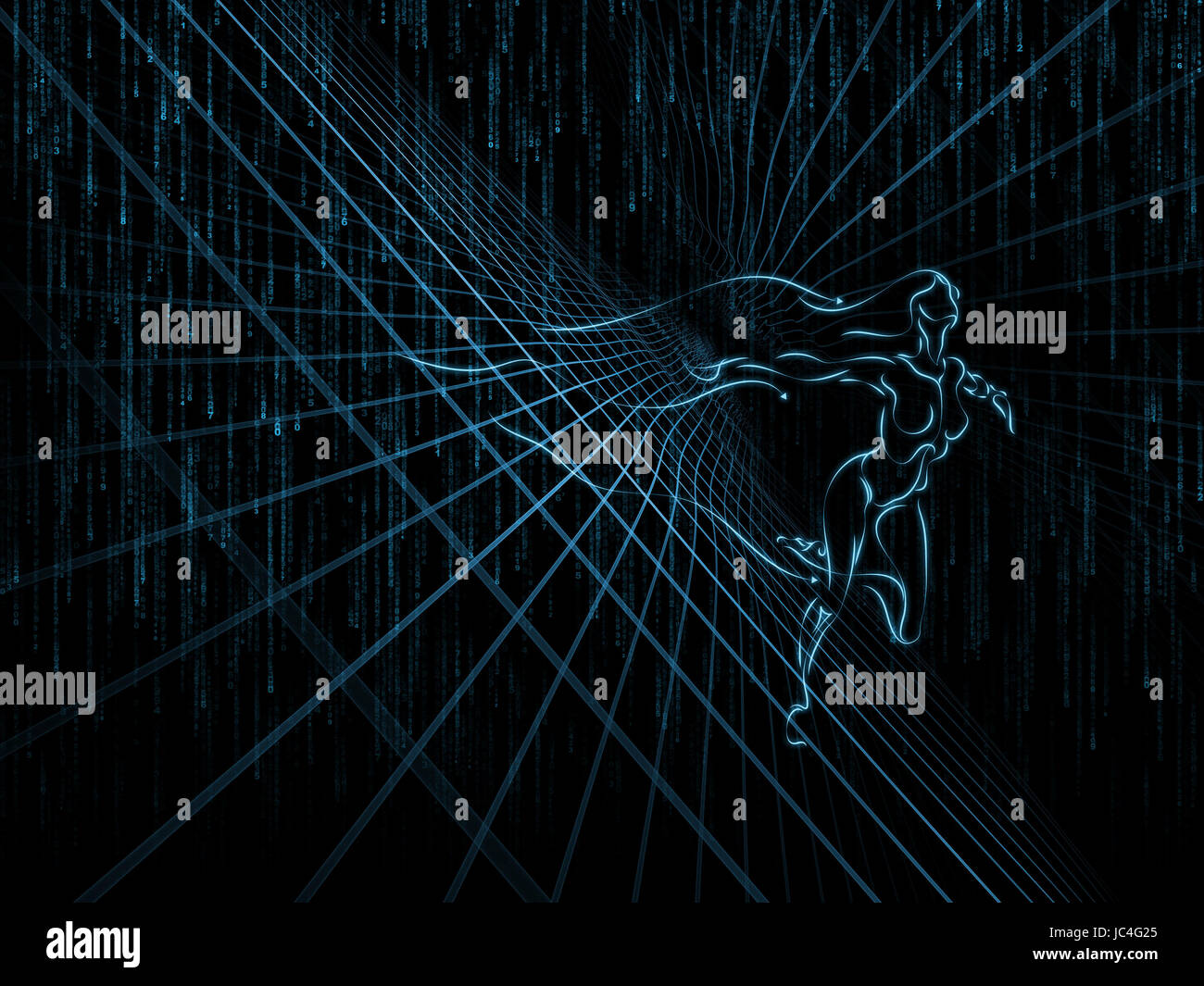 Geometry of Man series. Composition of Human line drawing, math ...