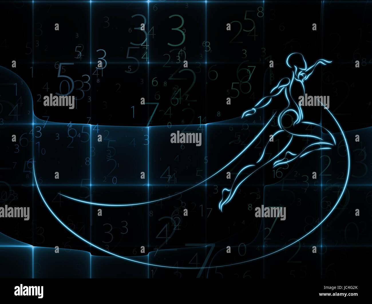 Geometry of Man series. Abstract design made of Human line drawing ...