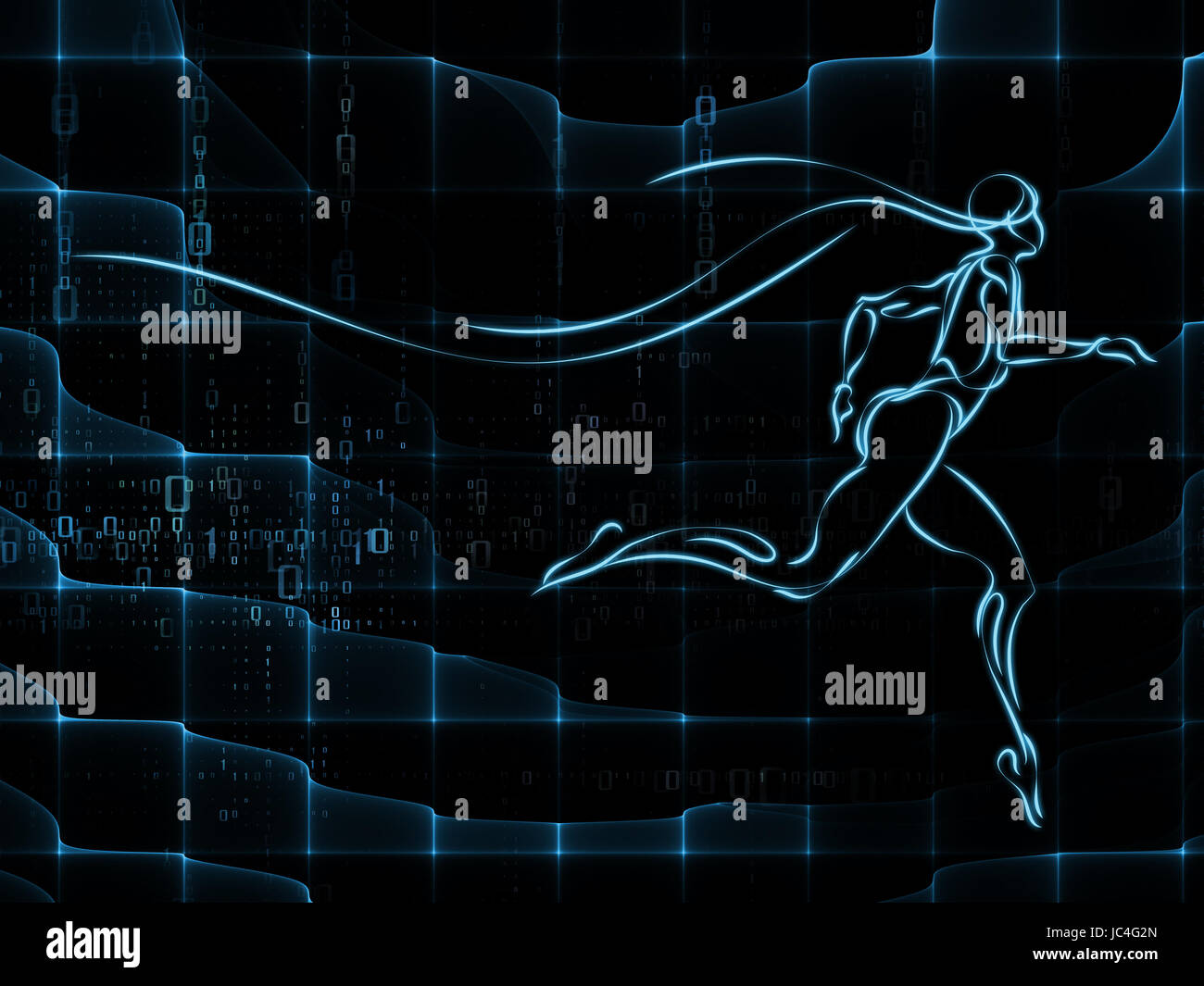 Geometry of Man series. Background design of Human line drawing, math ...