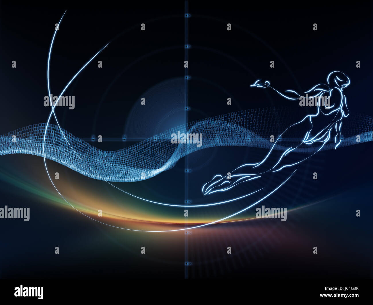 Geometry of Man series. Creative arrangement of Human line drawing ...