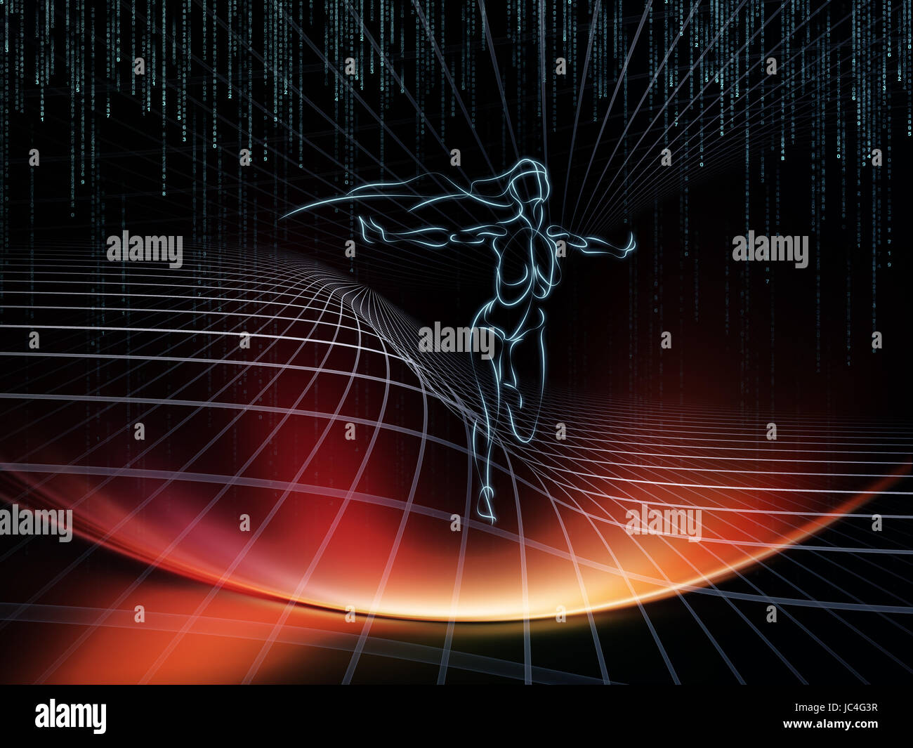 Geometry of Man series. Backdrop of Human line drawing, math, geometry ...