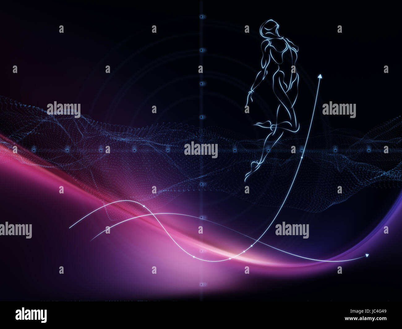 Geometry of Man series. Design made of Human line drawing, math ...