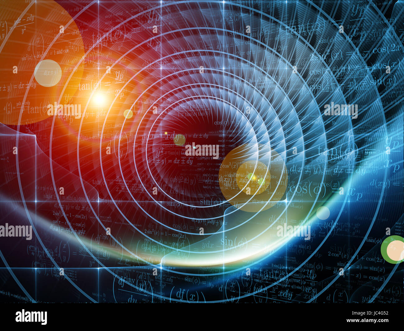 Space Geometry series. Artistic abstraction composed of Math, geometry ...