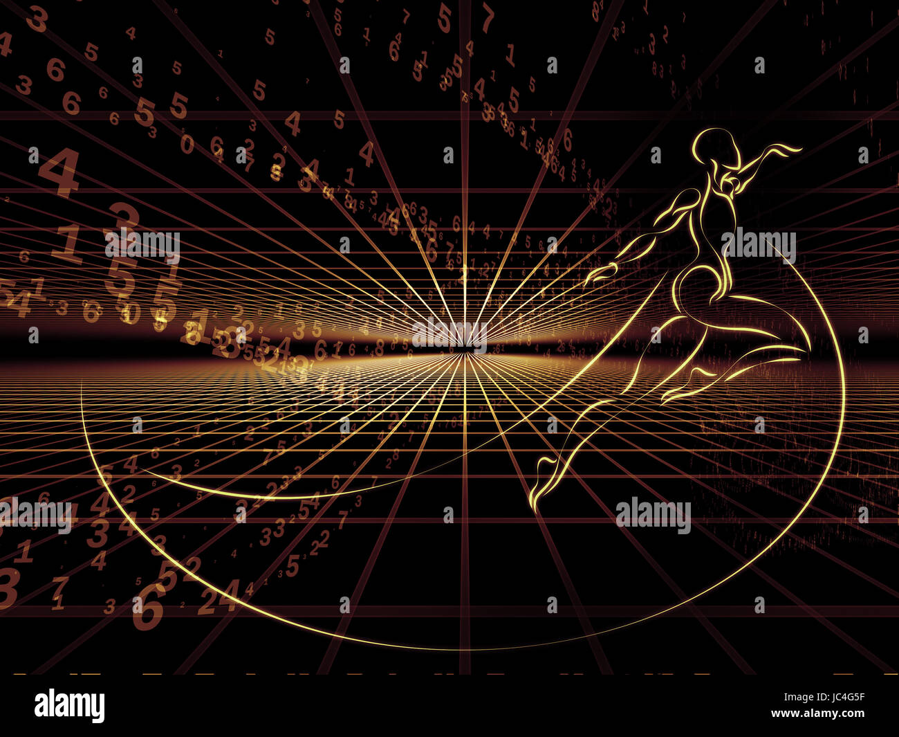 Geometry of Man series. Backdrop of Human line drawing, math, geometry ...