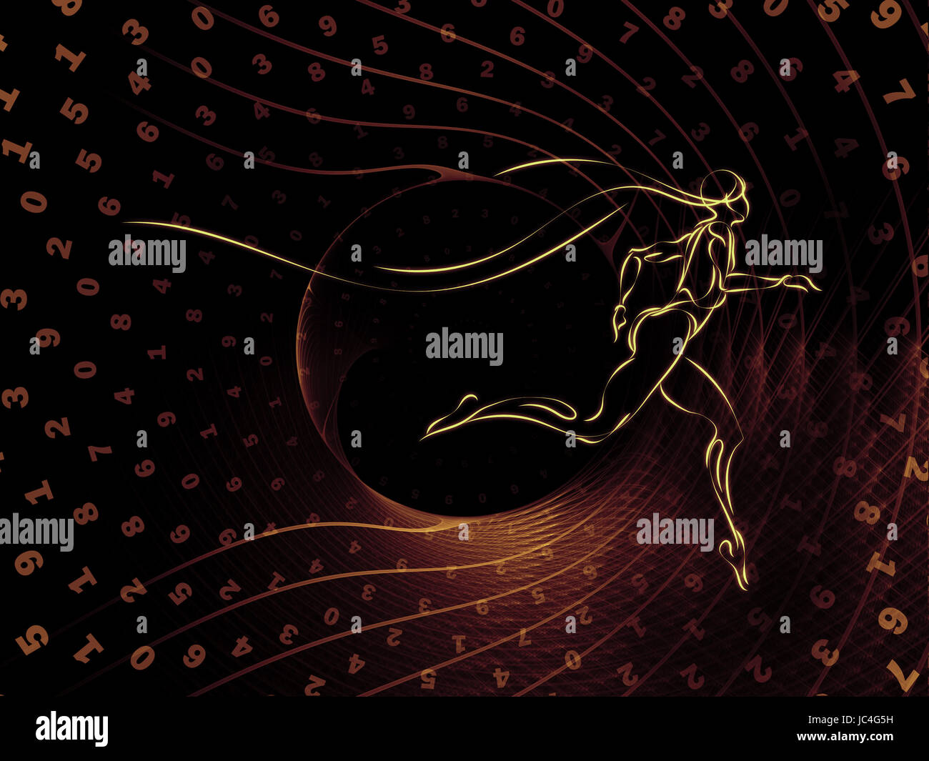 Geometry of Man series. Backdrop of Human line drawing, math, geometry ...