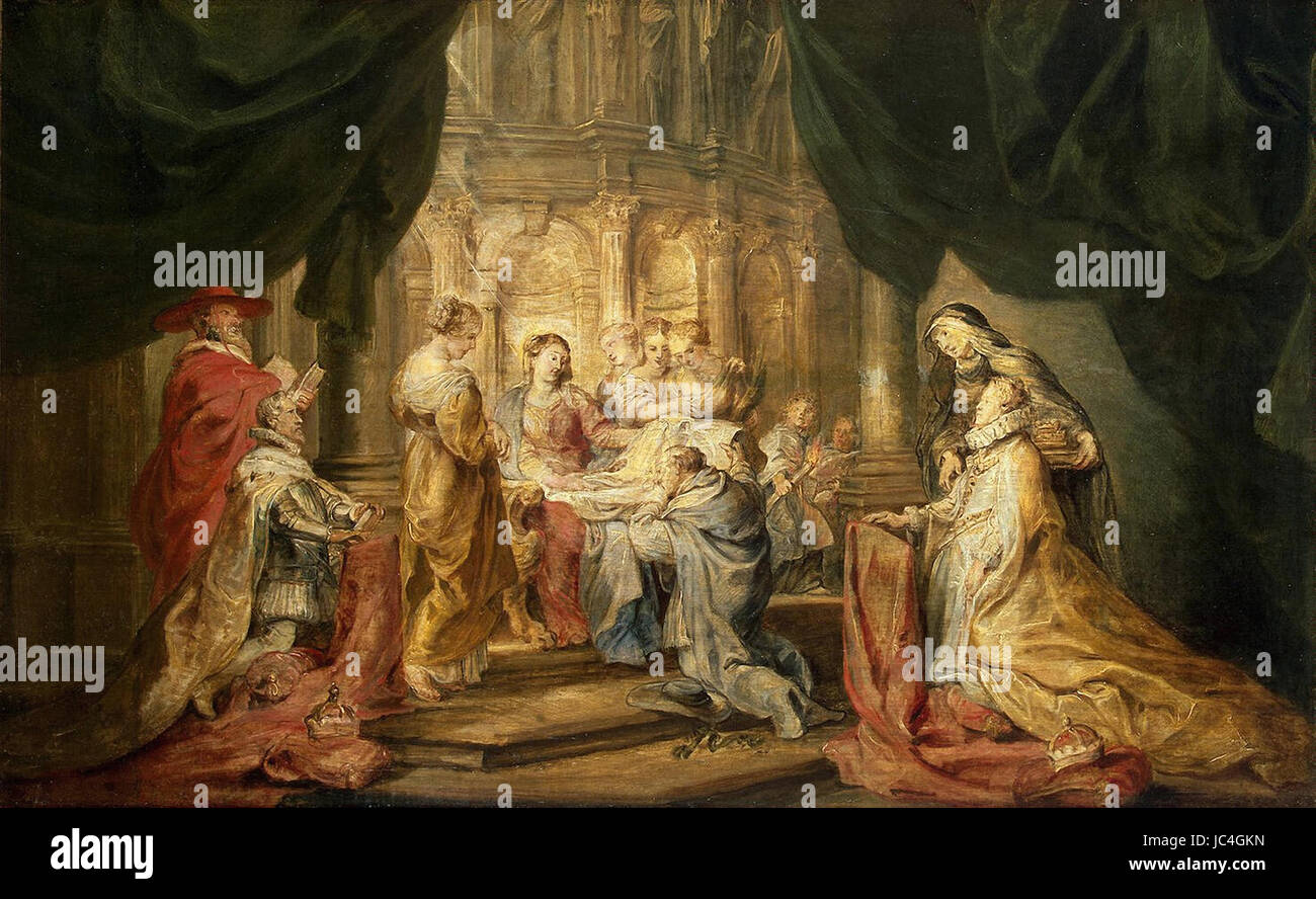 Peter Paul Rubens - Vision of Saint Ildefonso Stock Photo - Alamy