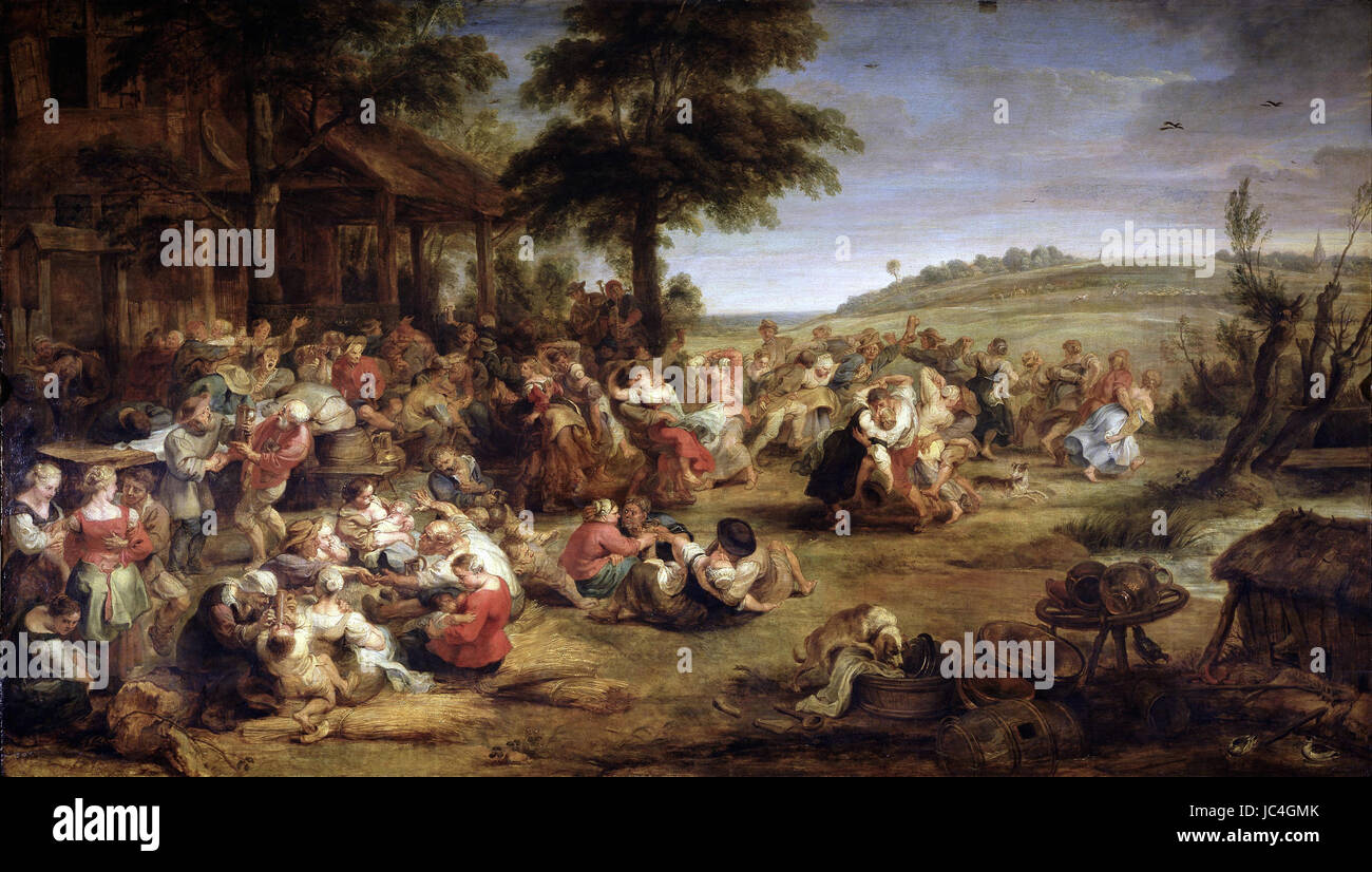 Peter Paul Rubens The Village Fair Louvre museum Paris Stock Photo - Alamy