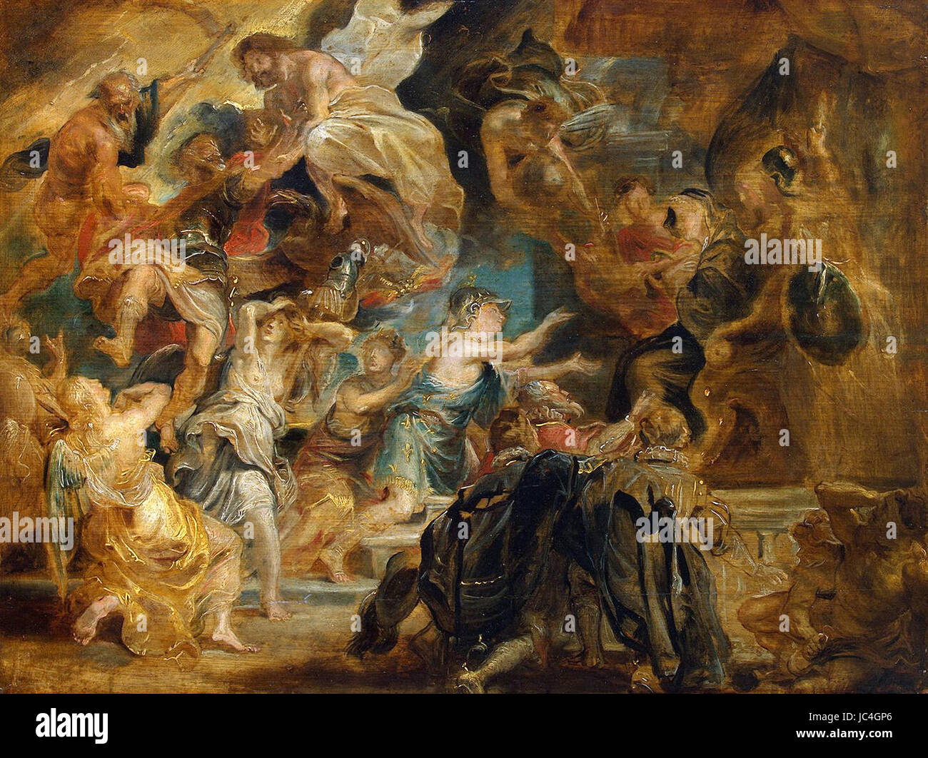 Peter Paul Rubens - Death of Henry IV and the Proclamation of the ...