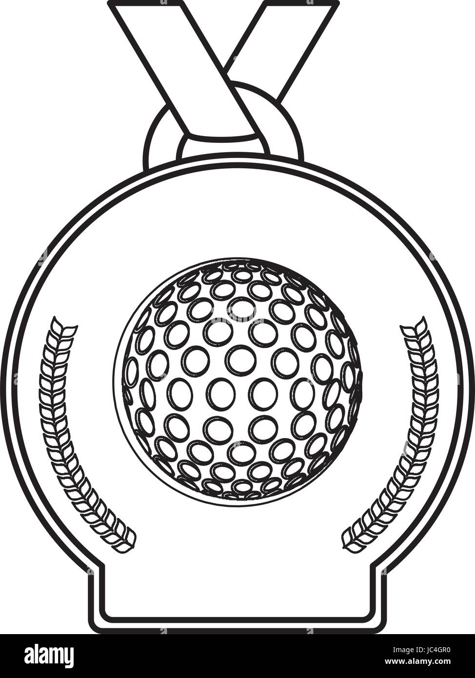 Golf winner medal Stock Vector Image & Art - Alamy