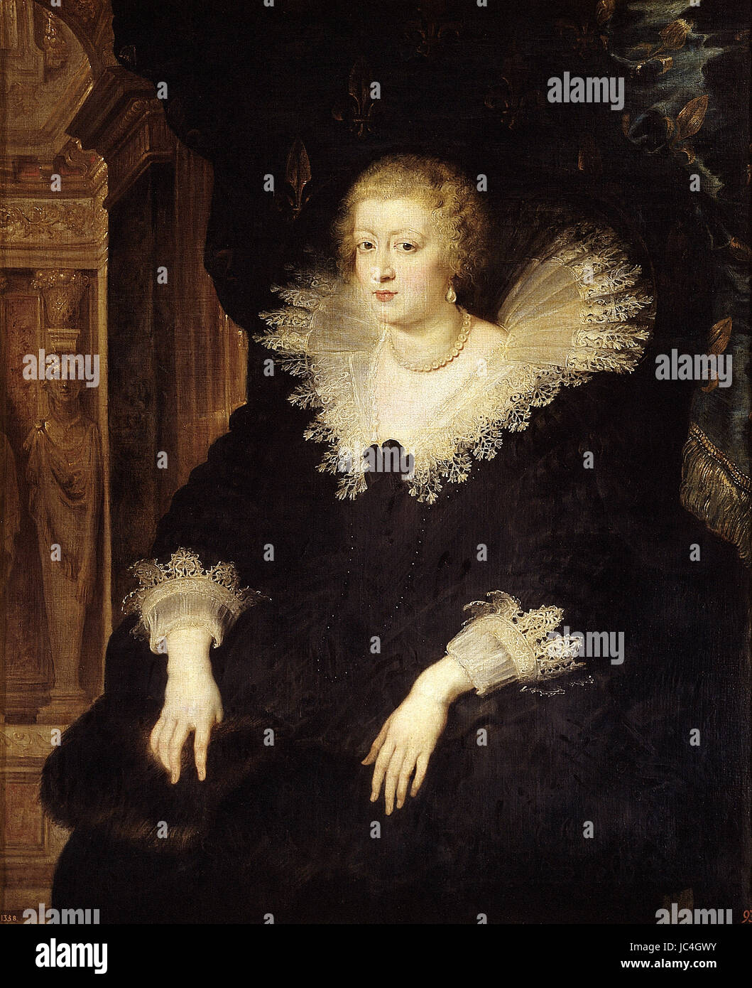 Peter Paul Rubens Portrait of Anne of Austria Prado Museum Madrid Stock ...