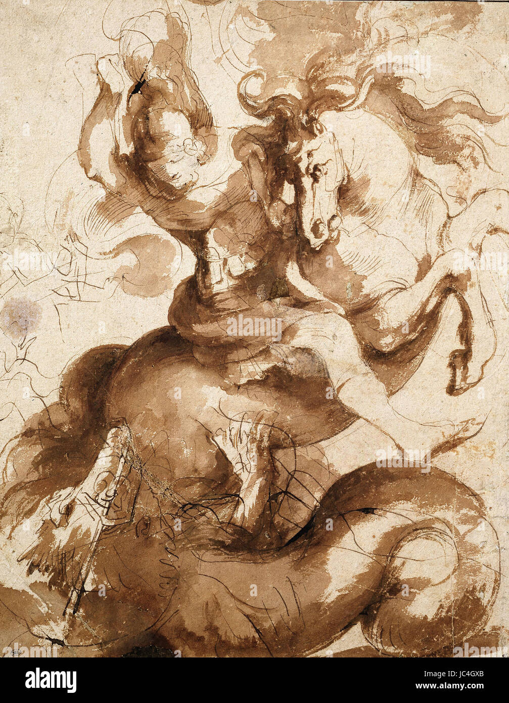 Peter Paul Rubens Saint George Slaying the Dragon Louvre museum Paris ...