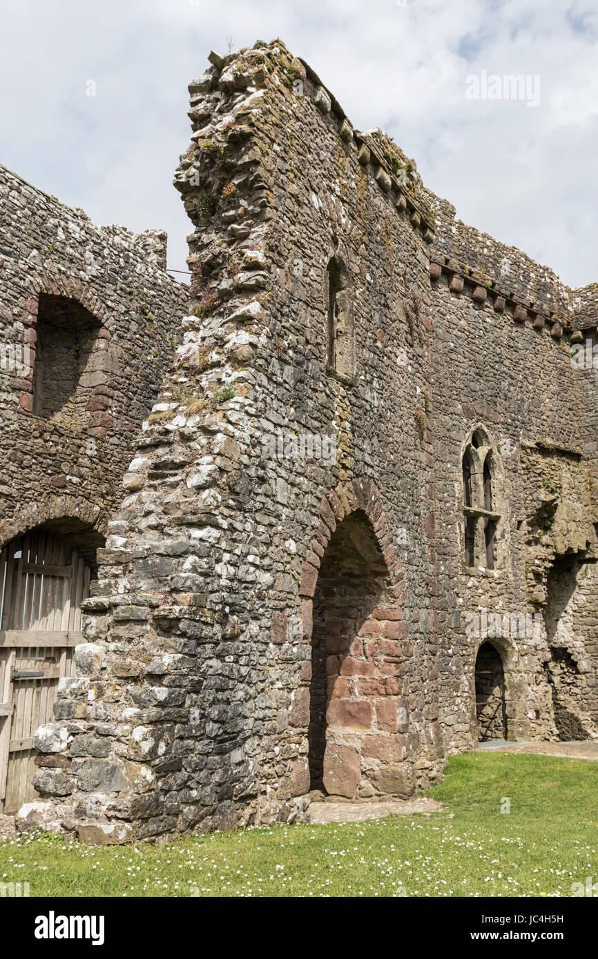 Weobley Castle, 14th century fortified manor house, Gower, Wales, UK ...