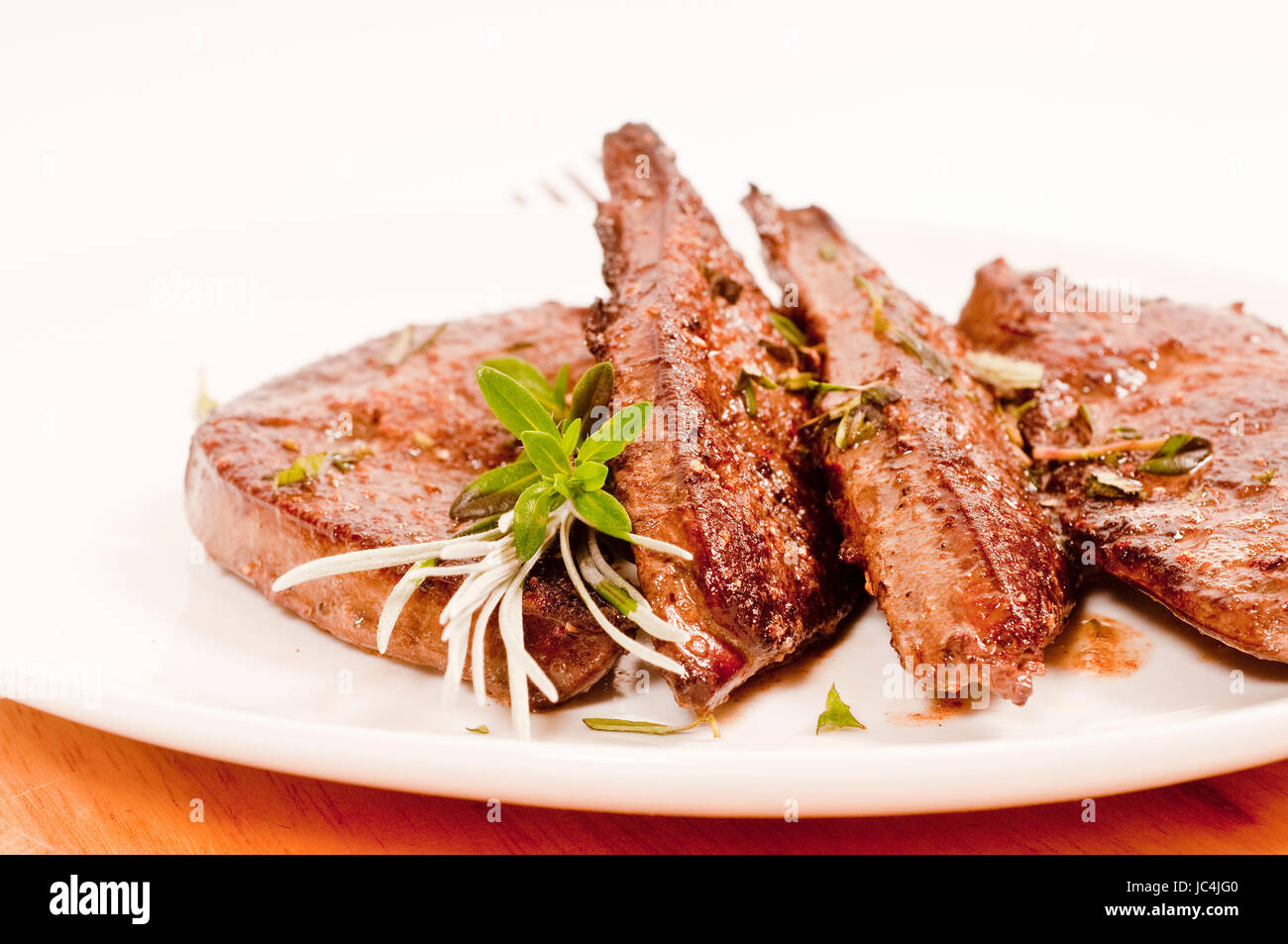 Gebratene leber leber hi-res stock photography and images - Alamy