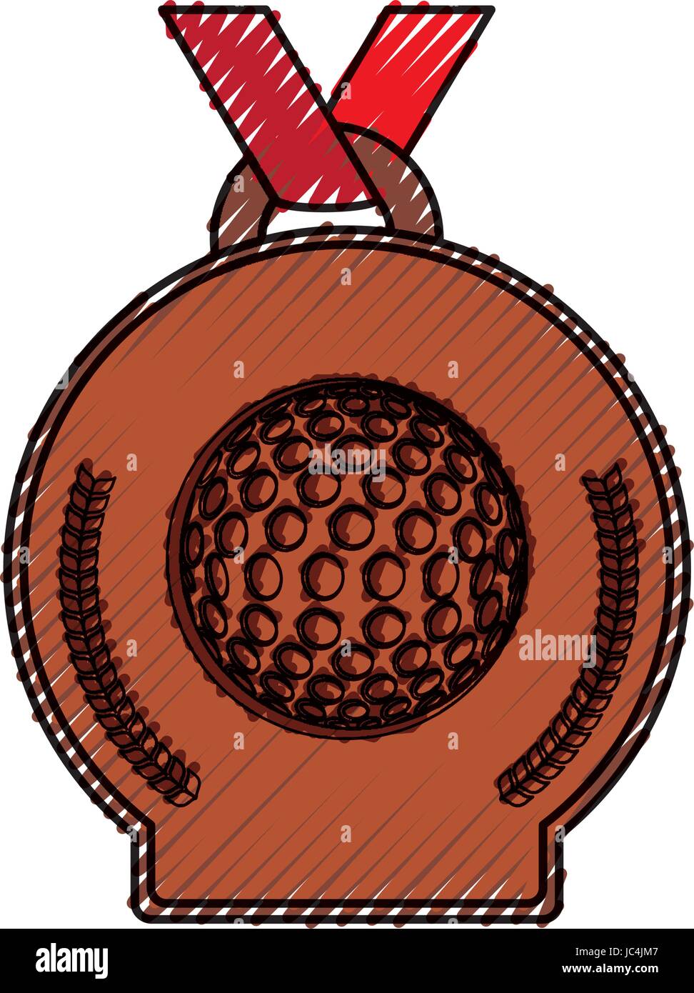 Golf winner medal Stock Vector Image & Art - Alamy