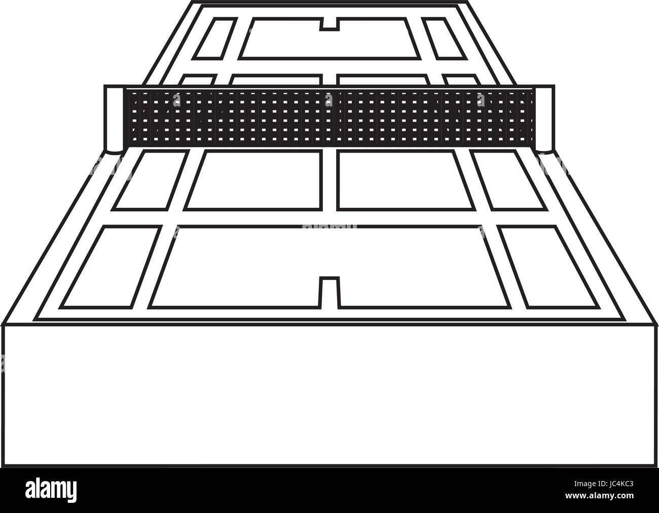 Tennis court field Stock Vector Image & Art - Alamy