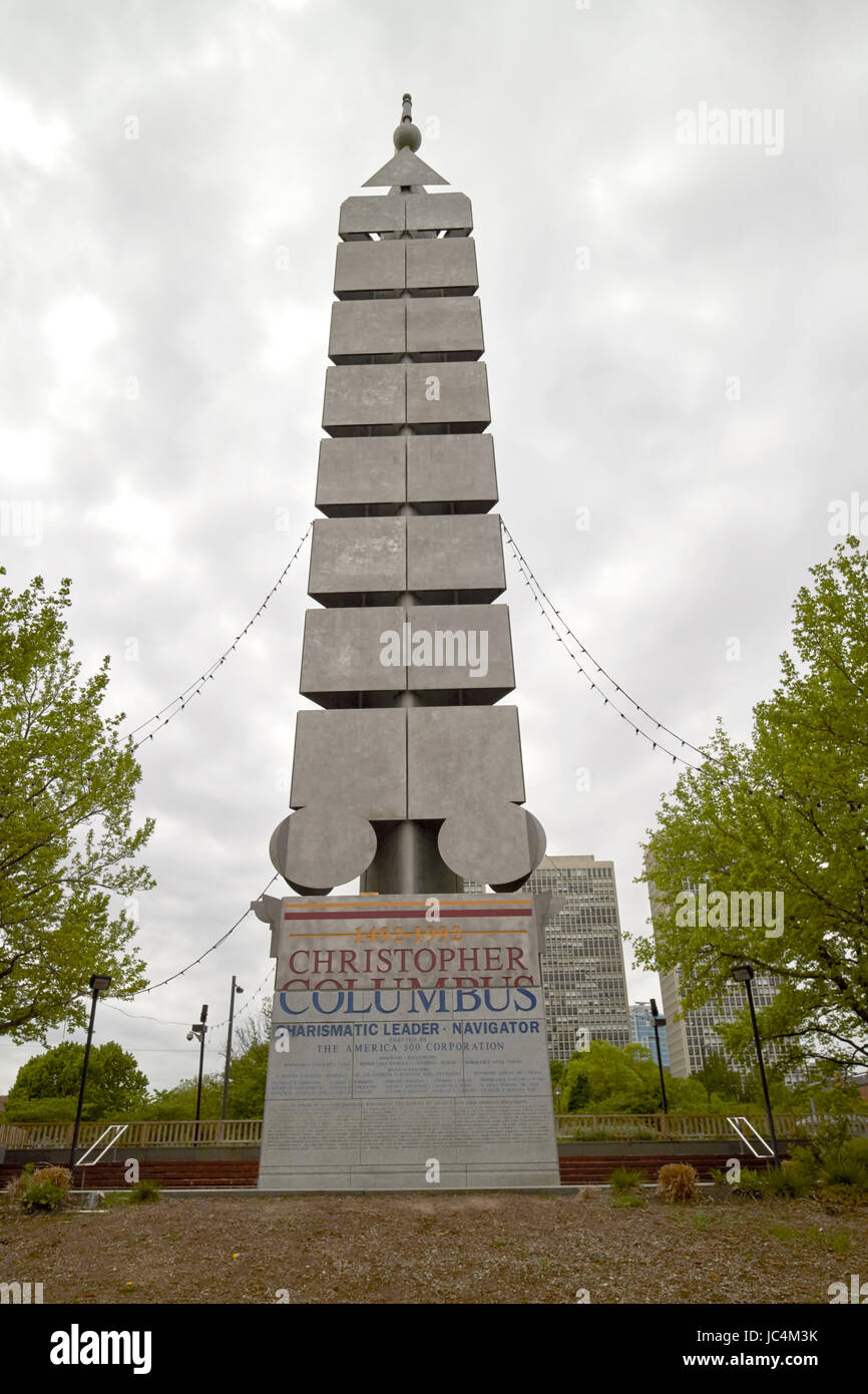 Christopher Columbus memorial at penns landing Philadelphia USA Stock ...