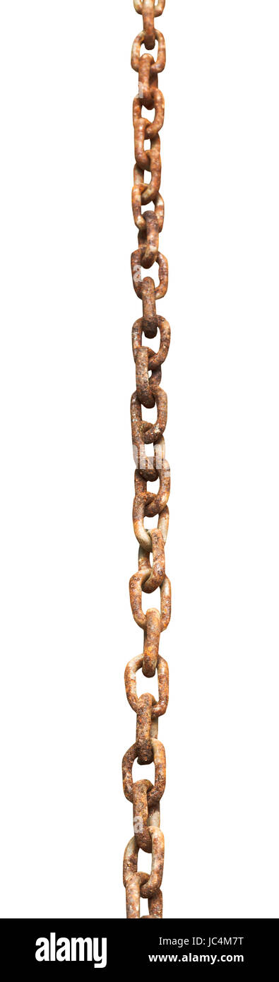 rusty metal chain isolated on white background Stock Photo - Alamy