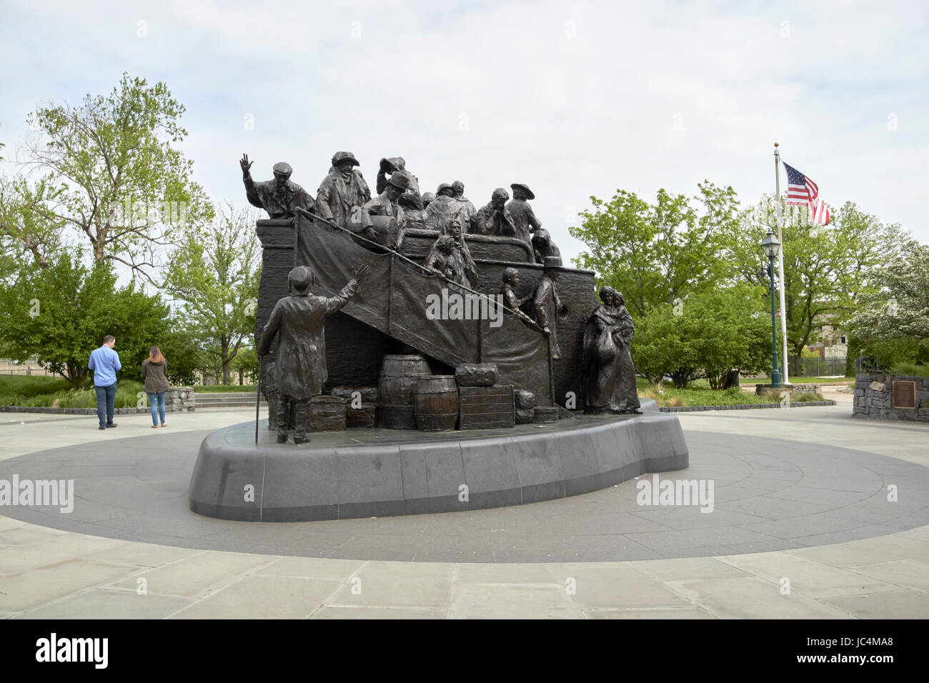 irish immigration memorial Philadelphia USA Stock Photo - Alamy
