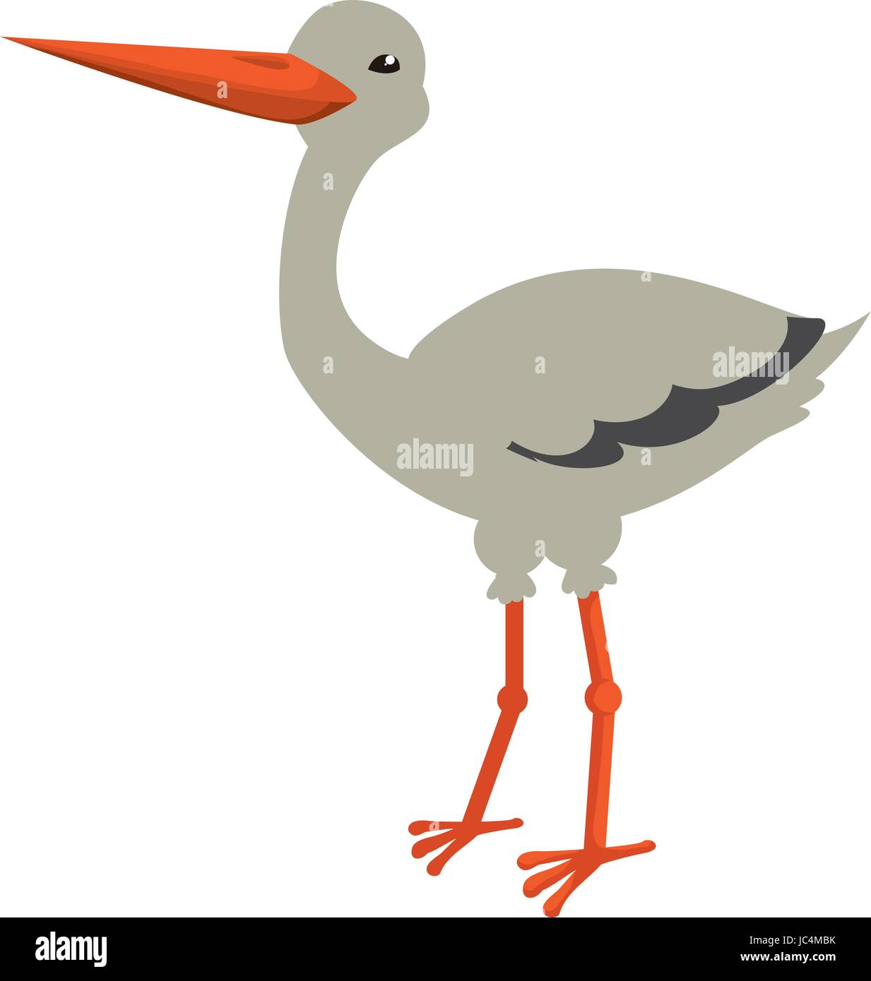 Stork bird cartoon Stock Vector Image & Art - Alamy