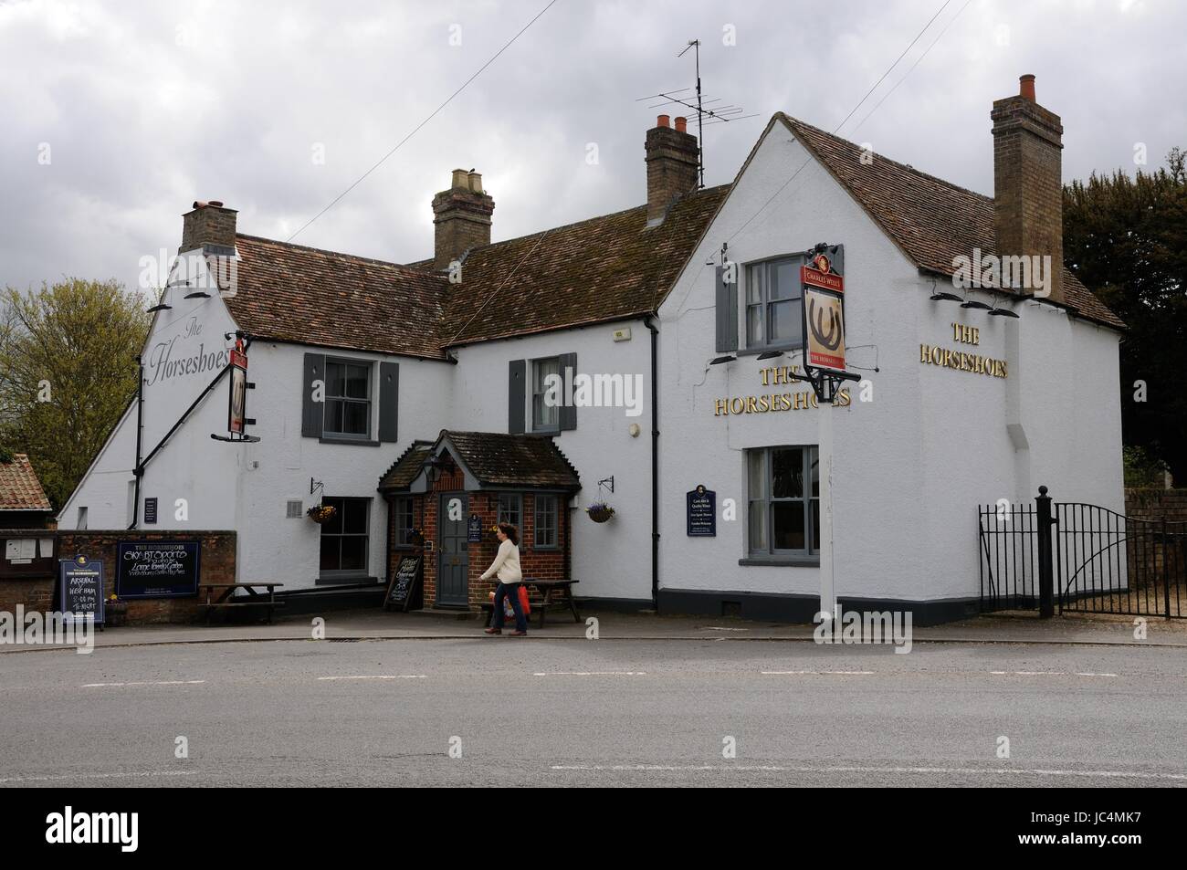 The Horseshoes Inn, Blunham, Bedfordshire, stands where the High Street ...