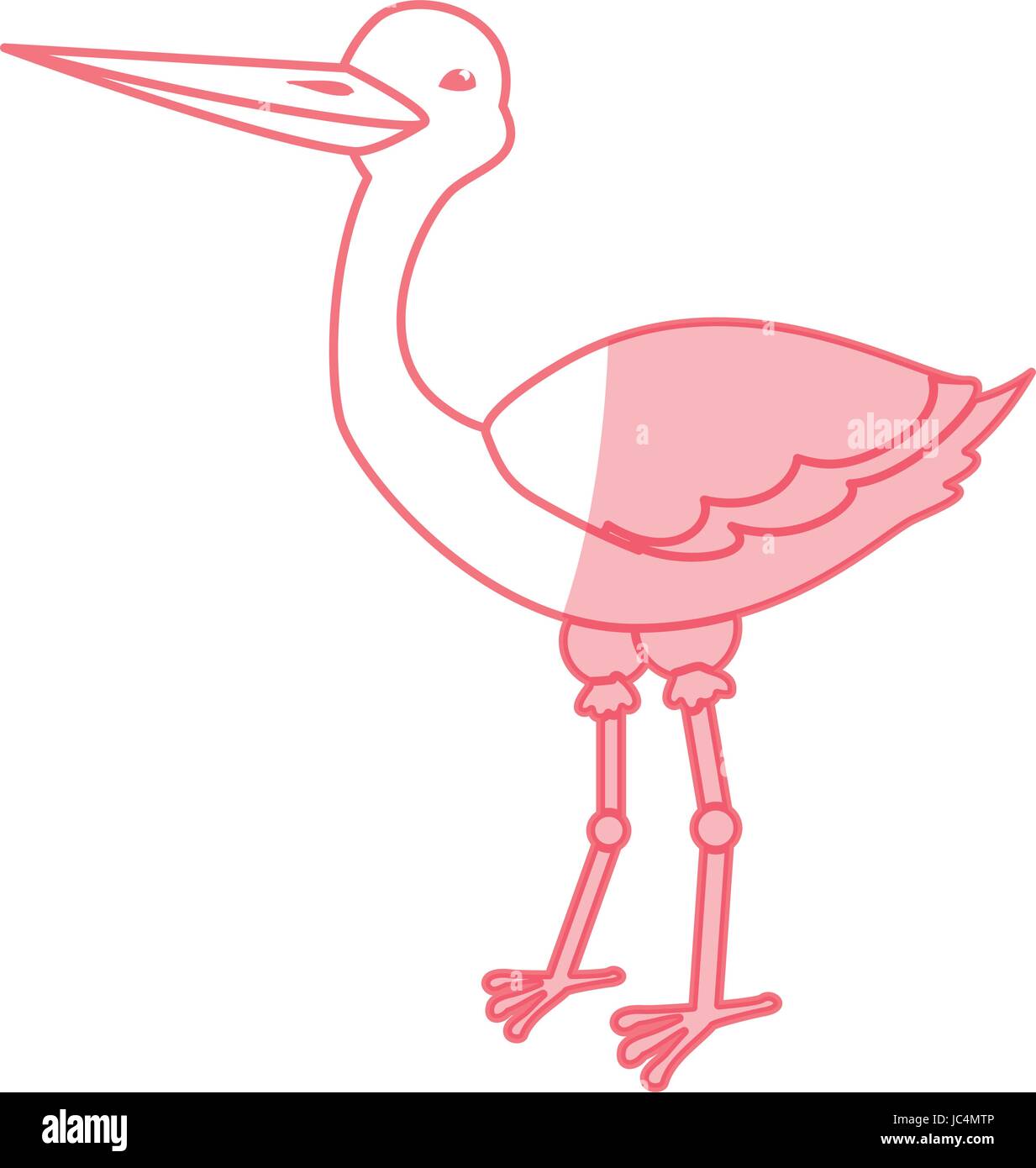 Stork bird cartoon Stock Vector Image & Art - Alamy