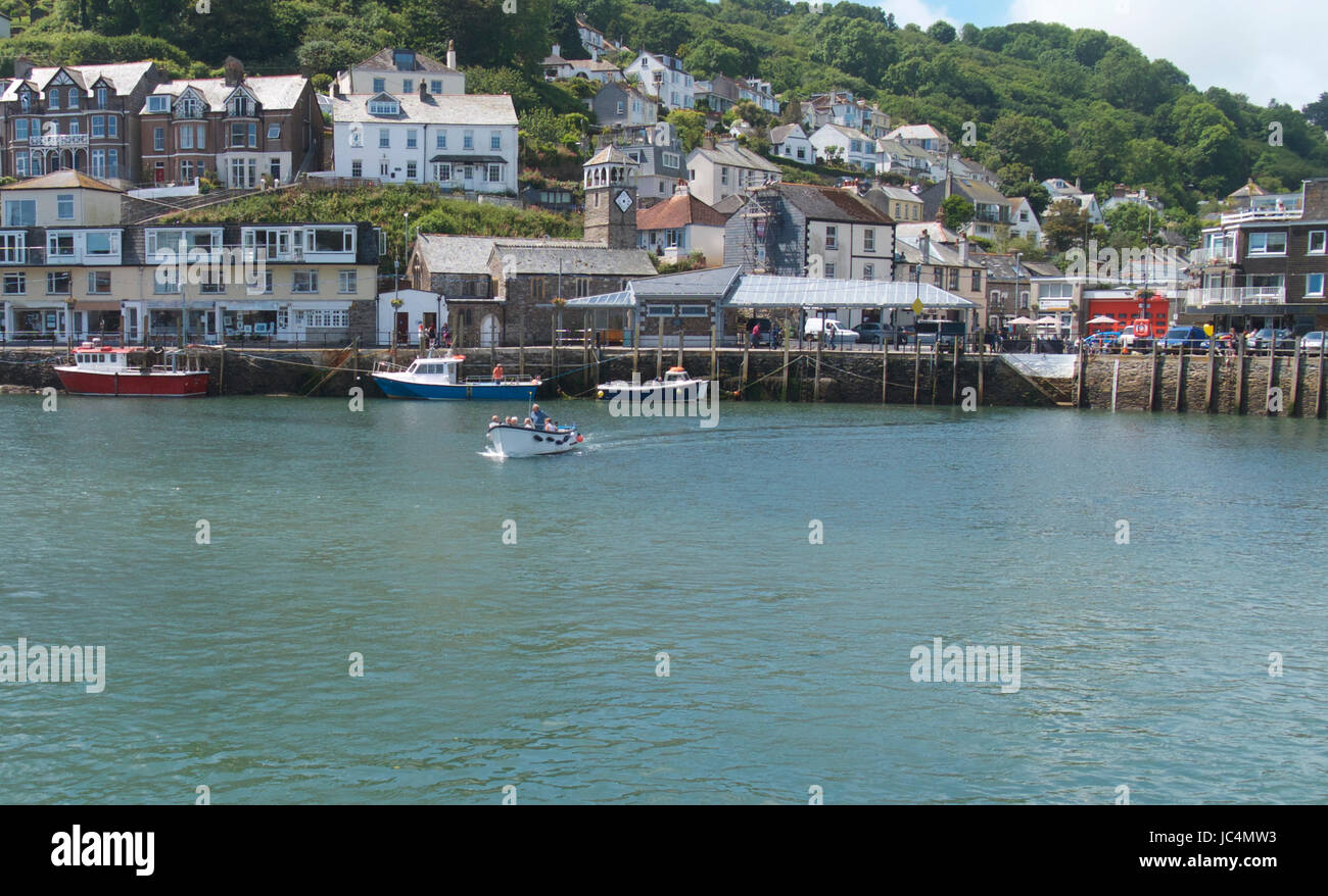 Harbour view, a summer day in Cornwall, UK Stock Photo - Alamy