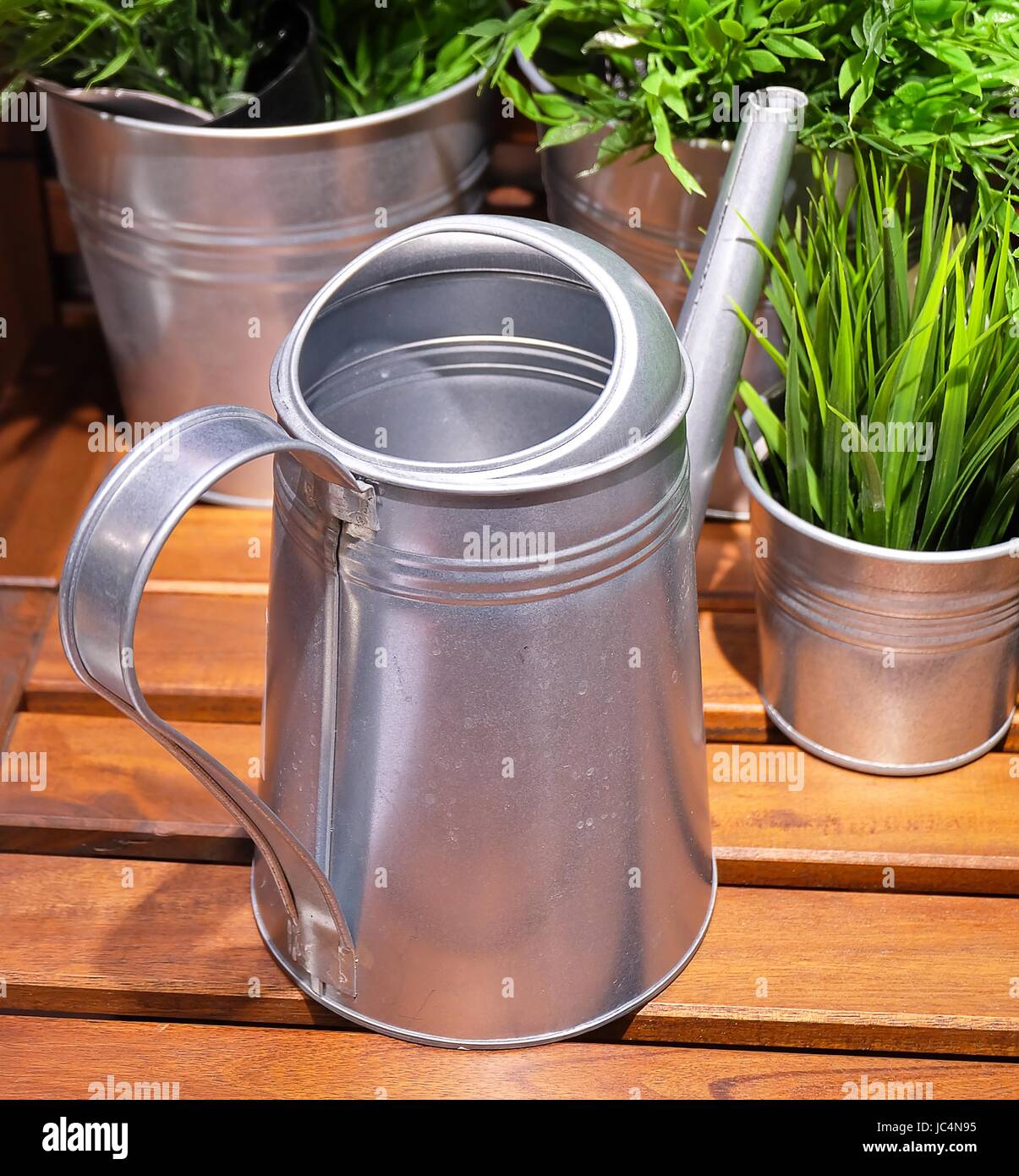 Watering Can or Watering Pot with Green Plants, Watering Can Used to ...