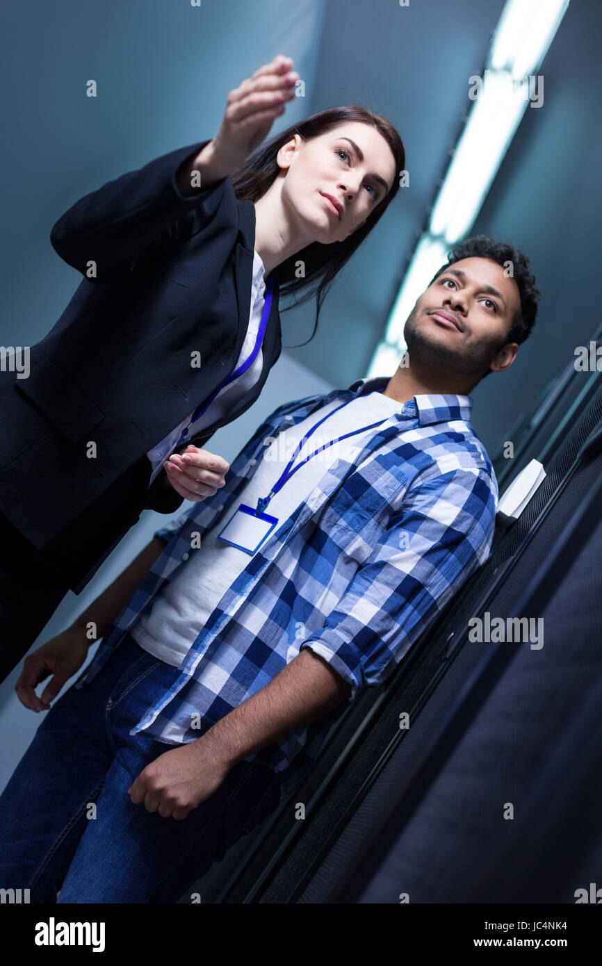 Security showing direction hi-res stock photography and images - Alamy