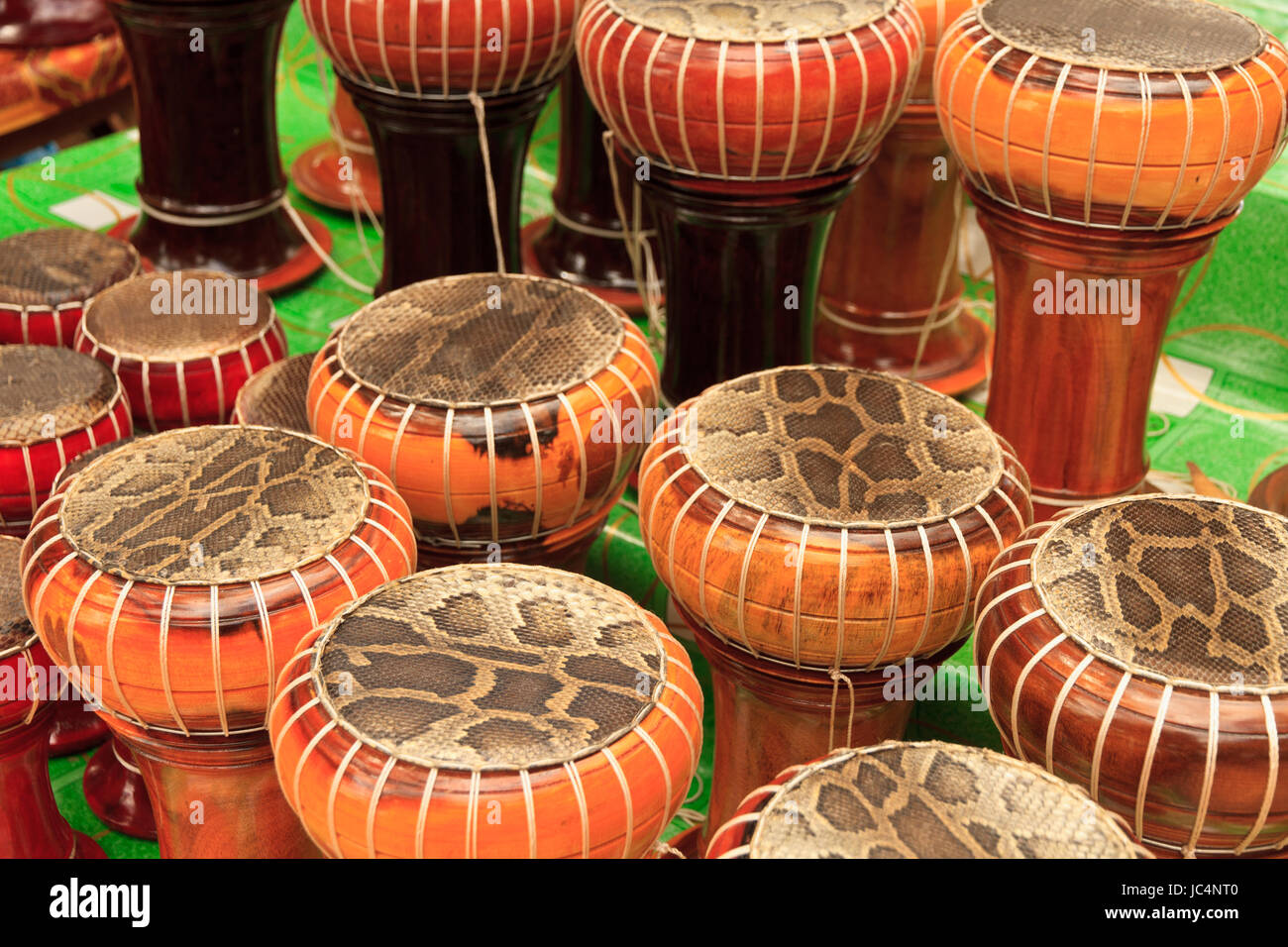 Drum surface from a snake, maybe Boa skin Stock Photo - Alamy