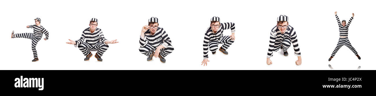 Funny prison inmate in concept Stock Photo - Alamy