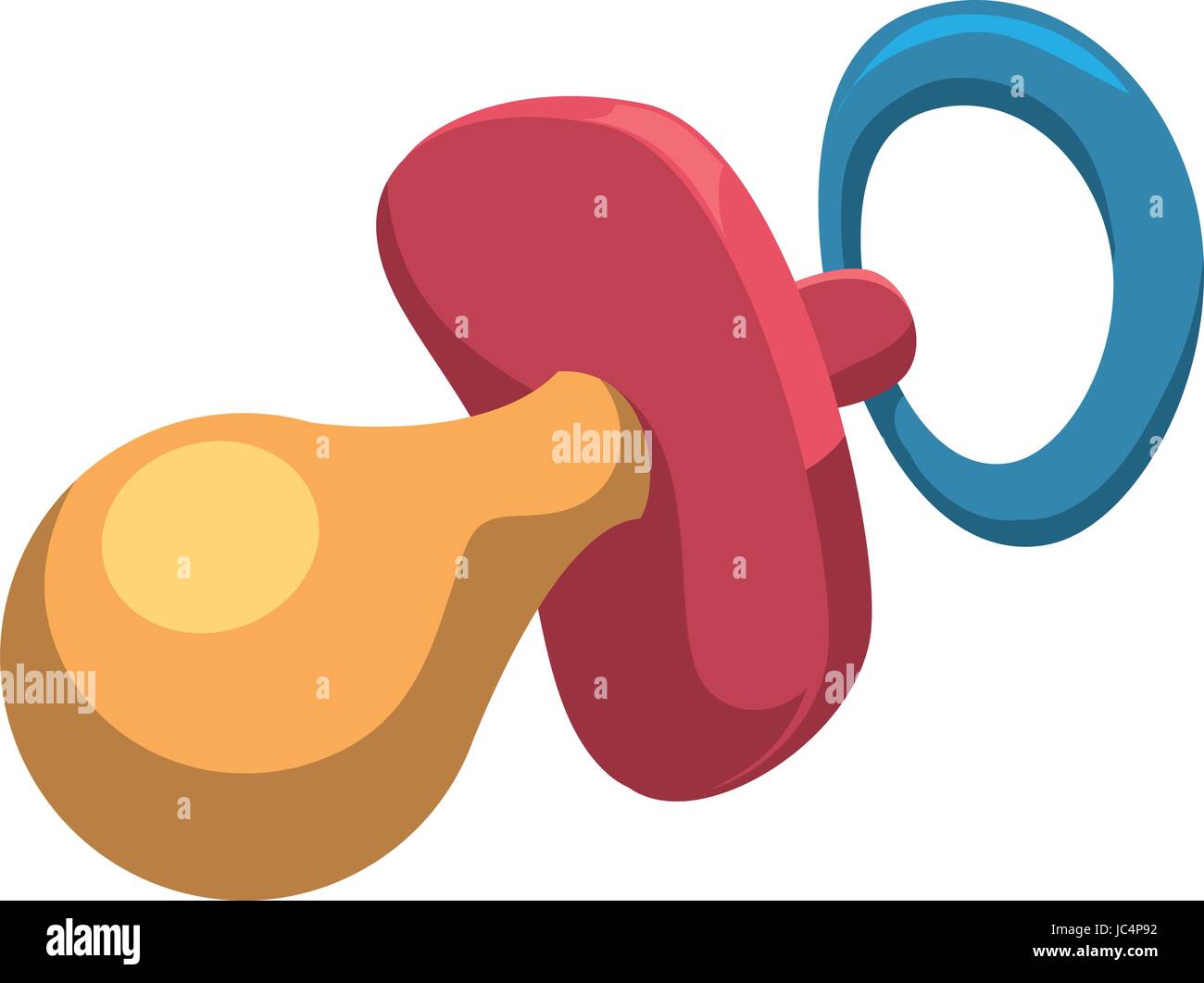 Yellow pacifier Stock Vector Images - Alamy