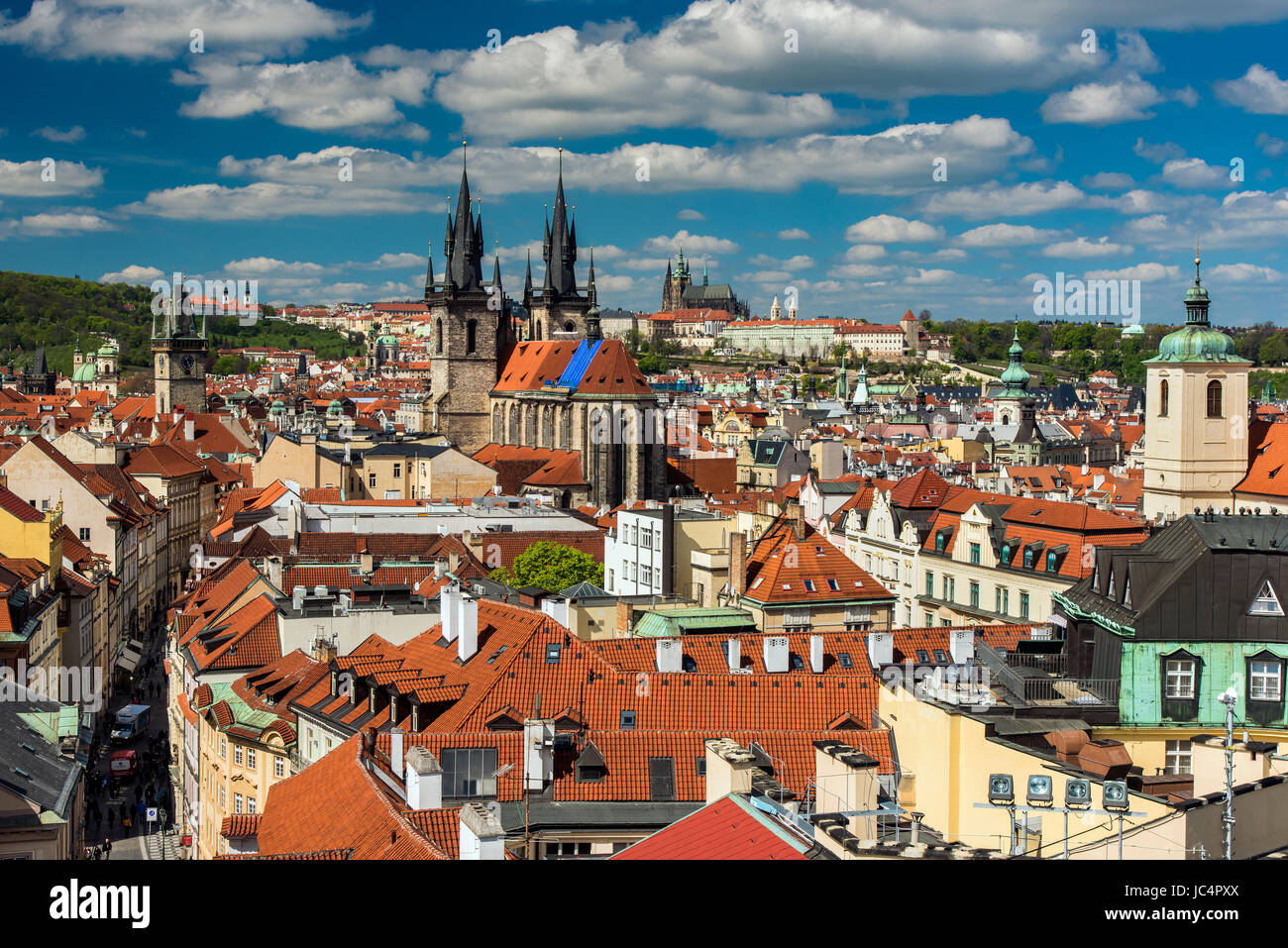 Old town skyline, Prague, Bohemia, Czech Republic Stock Photo - Alamy