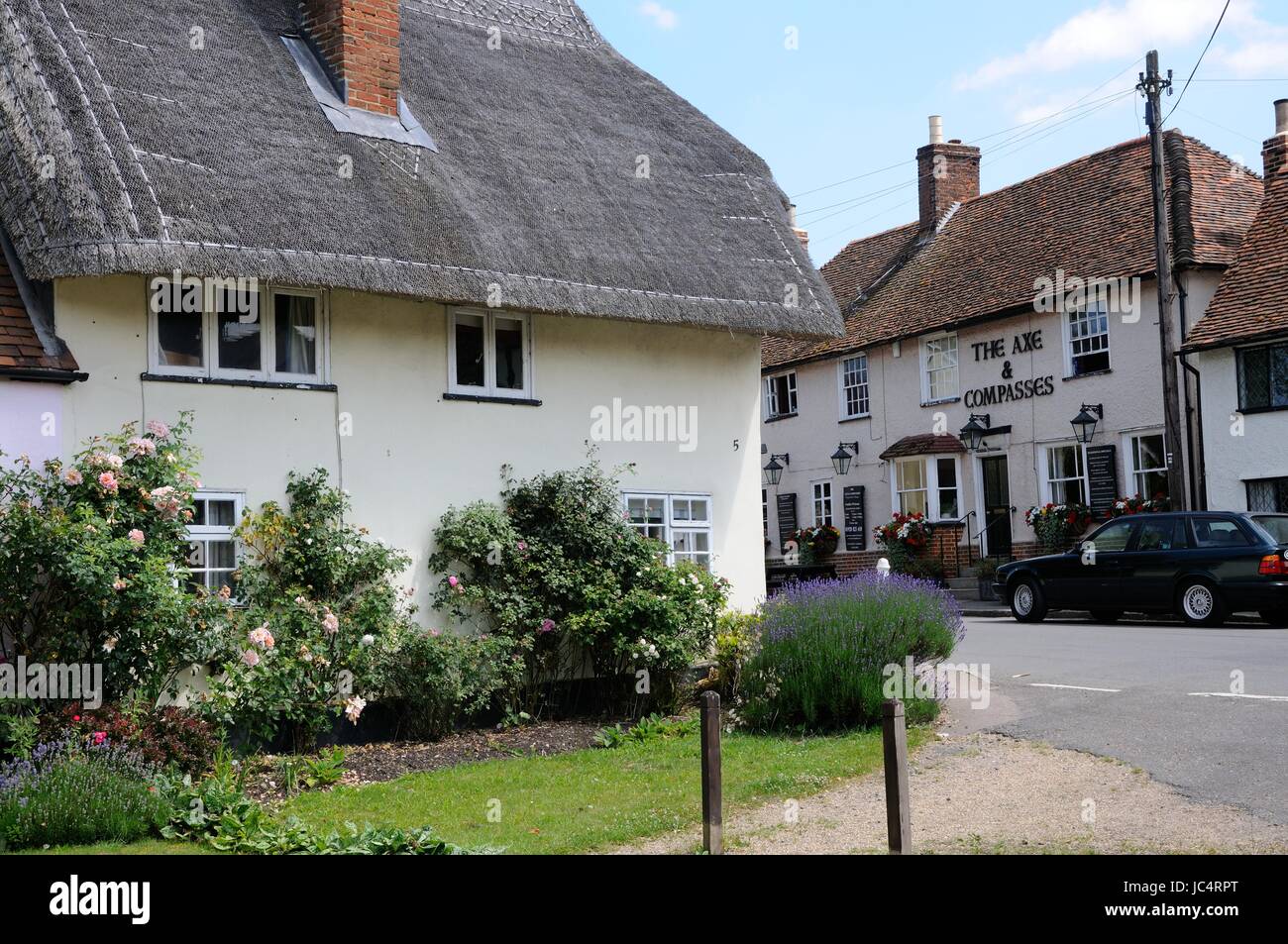 The Square ,Braughing, Hertfordshire Stock Photo - Alamy