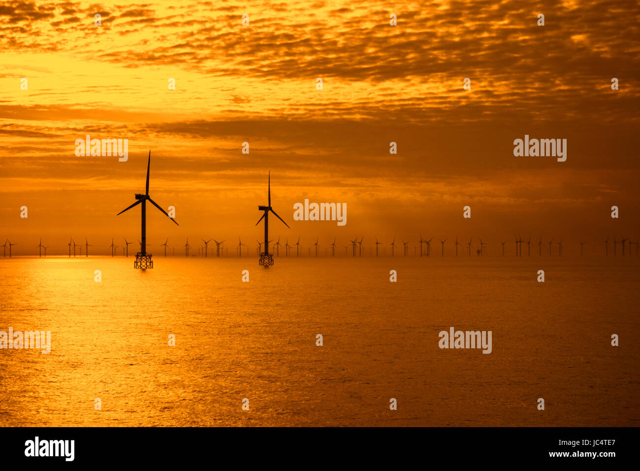Offshore wind farm in the north sea hi-res stock photography and images ...